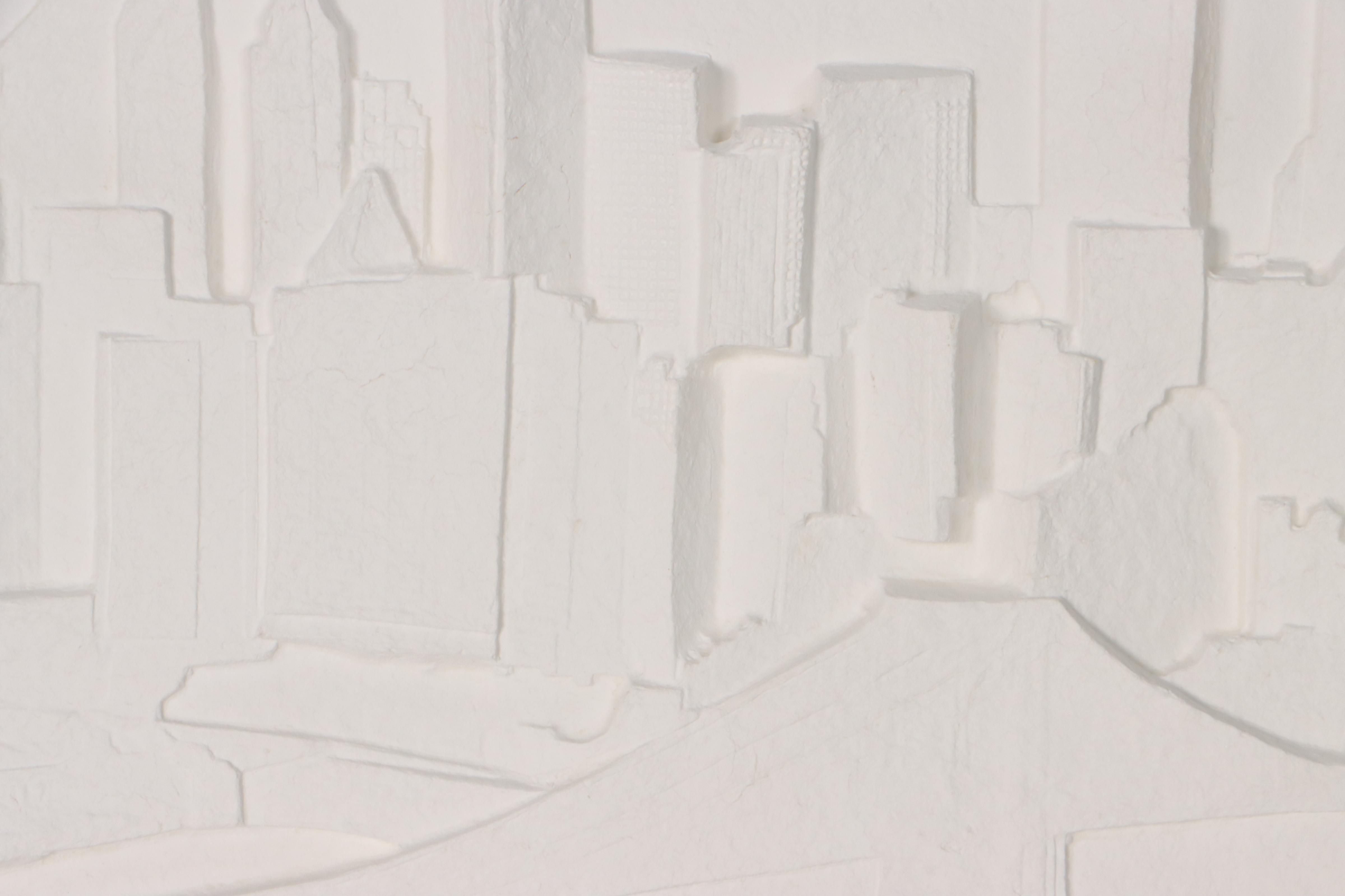 Jonna White Cast Paper Relief Panel "A Day in New York City" | EBTH