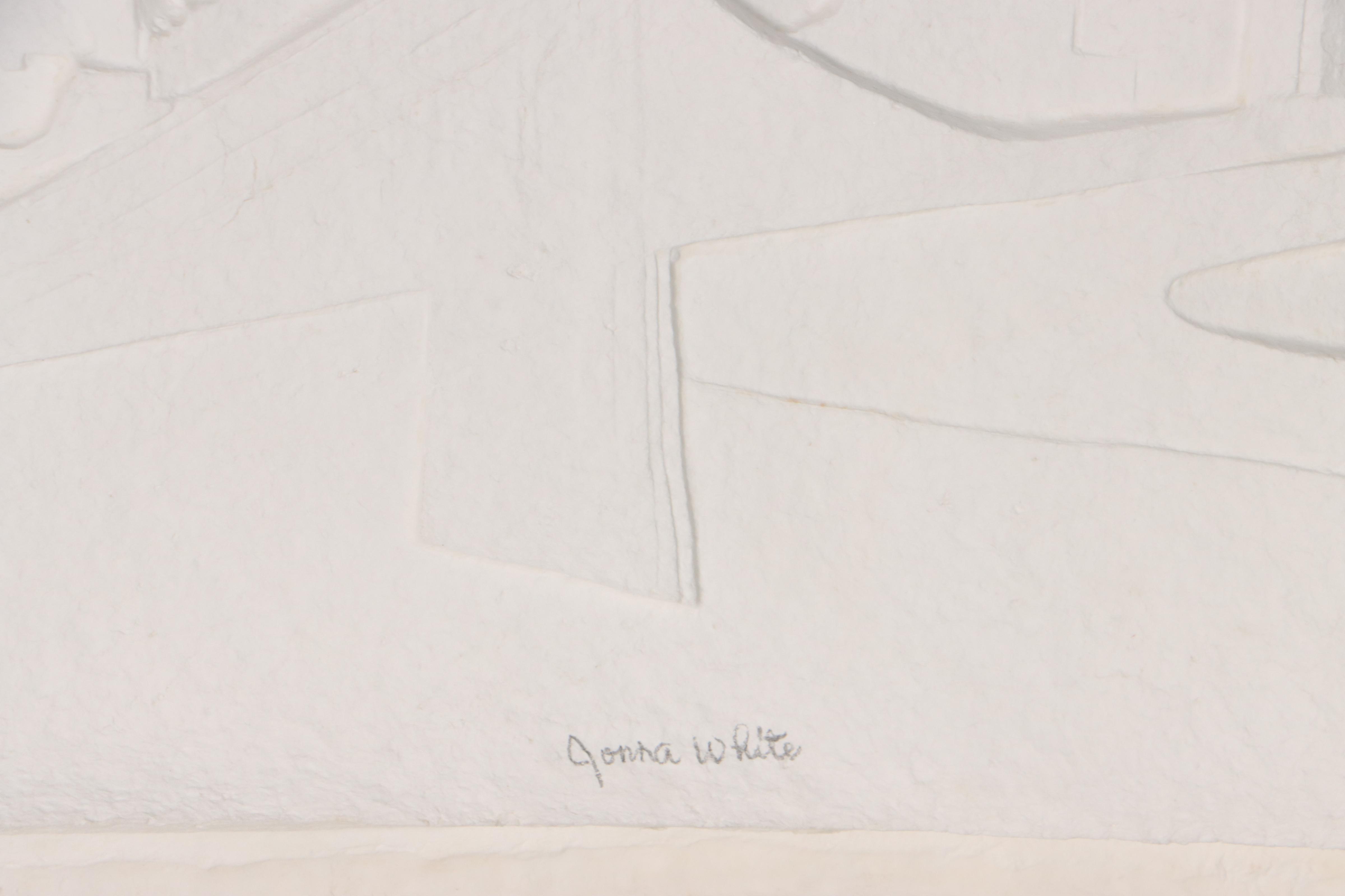 Jonna White Cast Paper Relief Panel "A Day in New York City" | EBTH