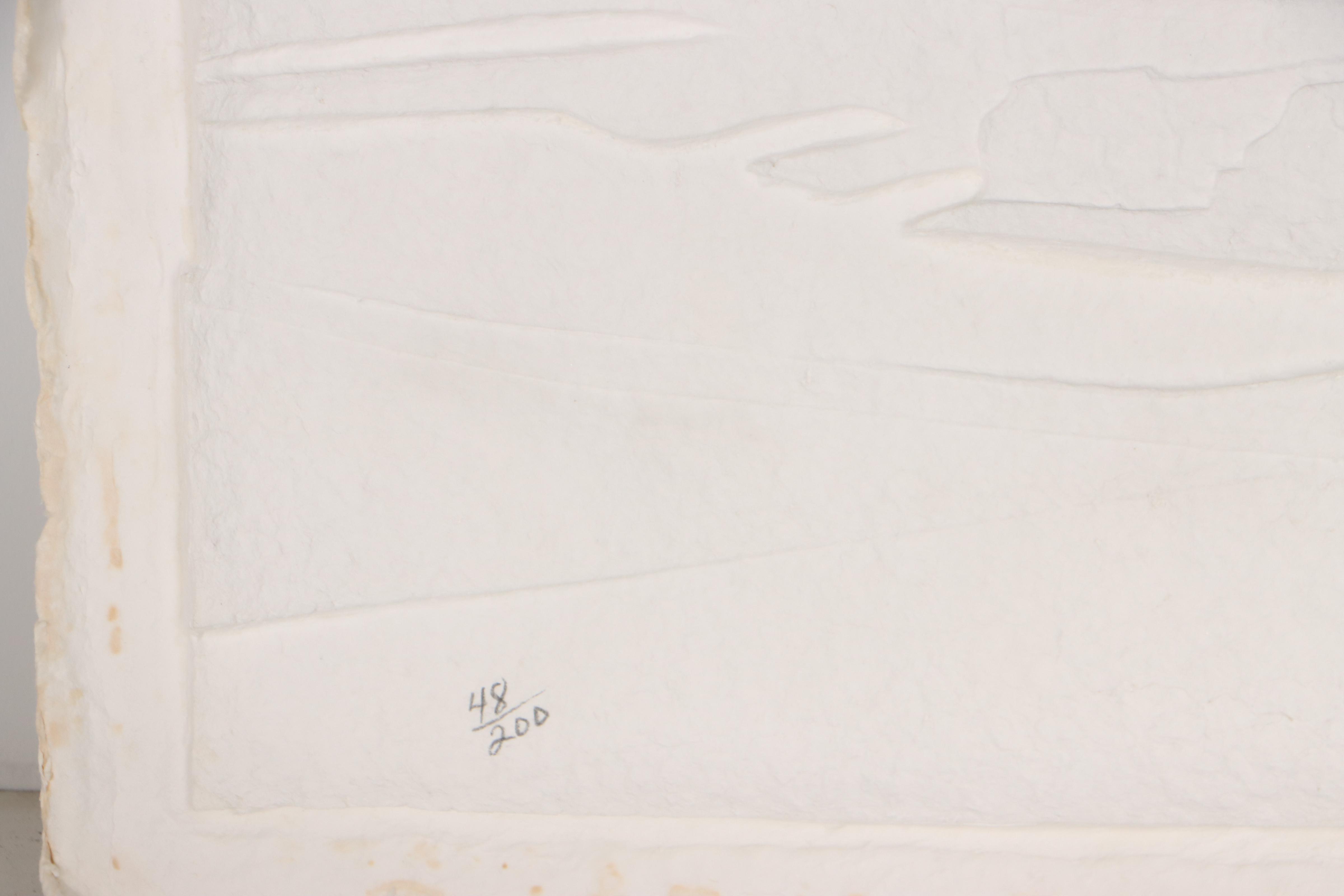 Jonna White Cast Paper Relief Panel "A Day in New York City" | EBTH