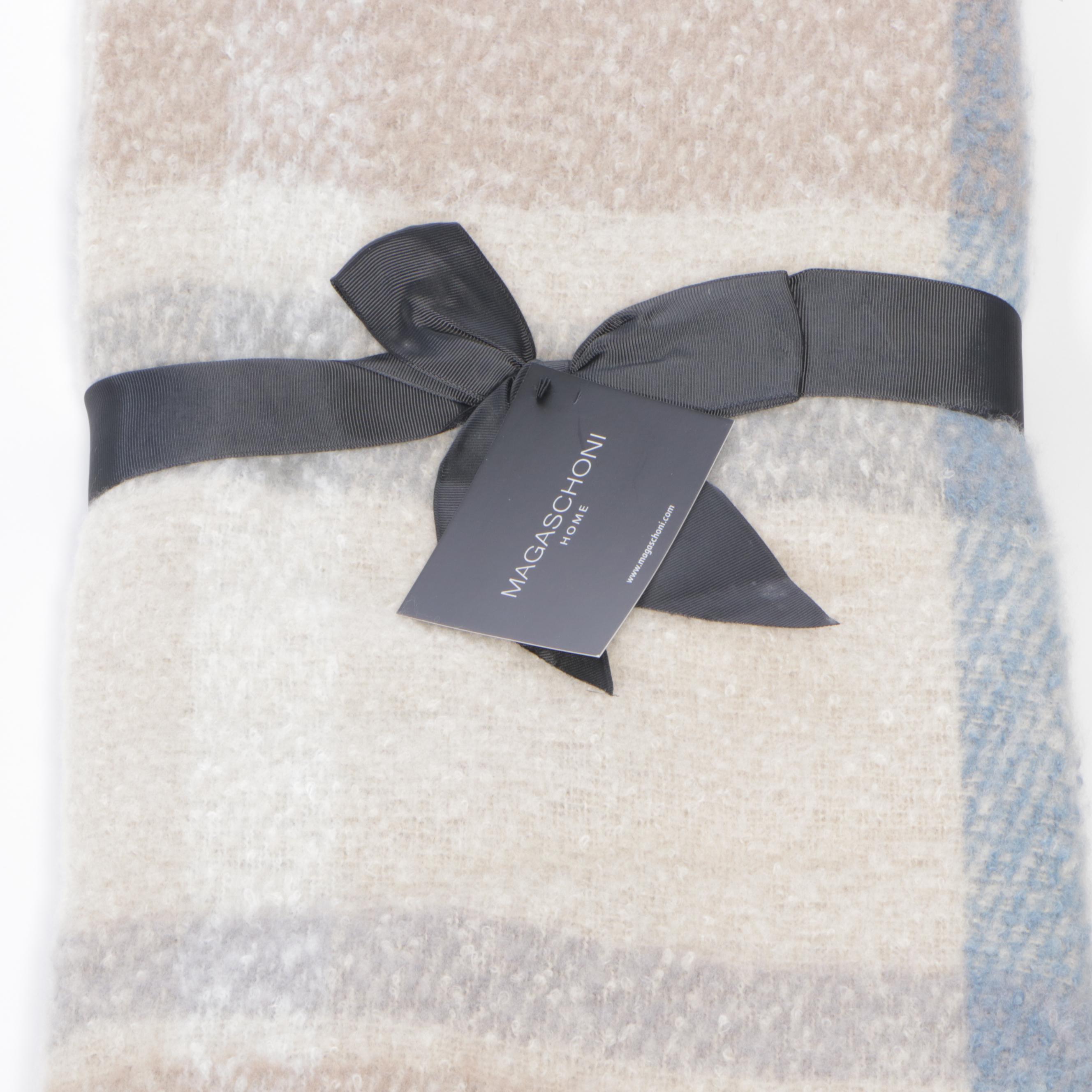 Magaschoni Home Faux Mohair Throws with Fringe | EBTH