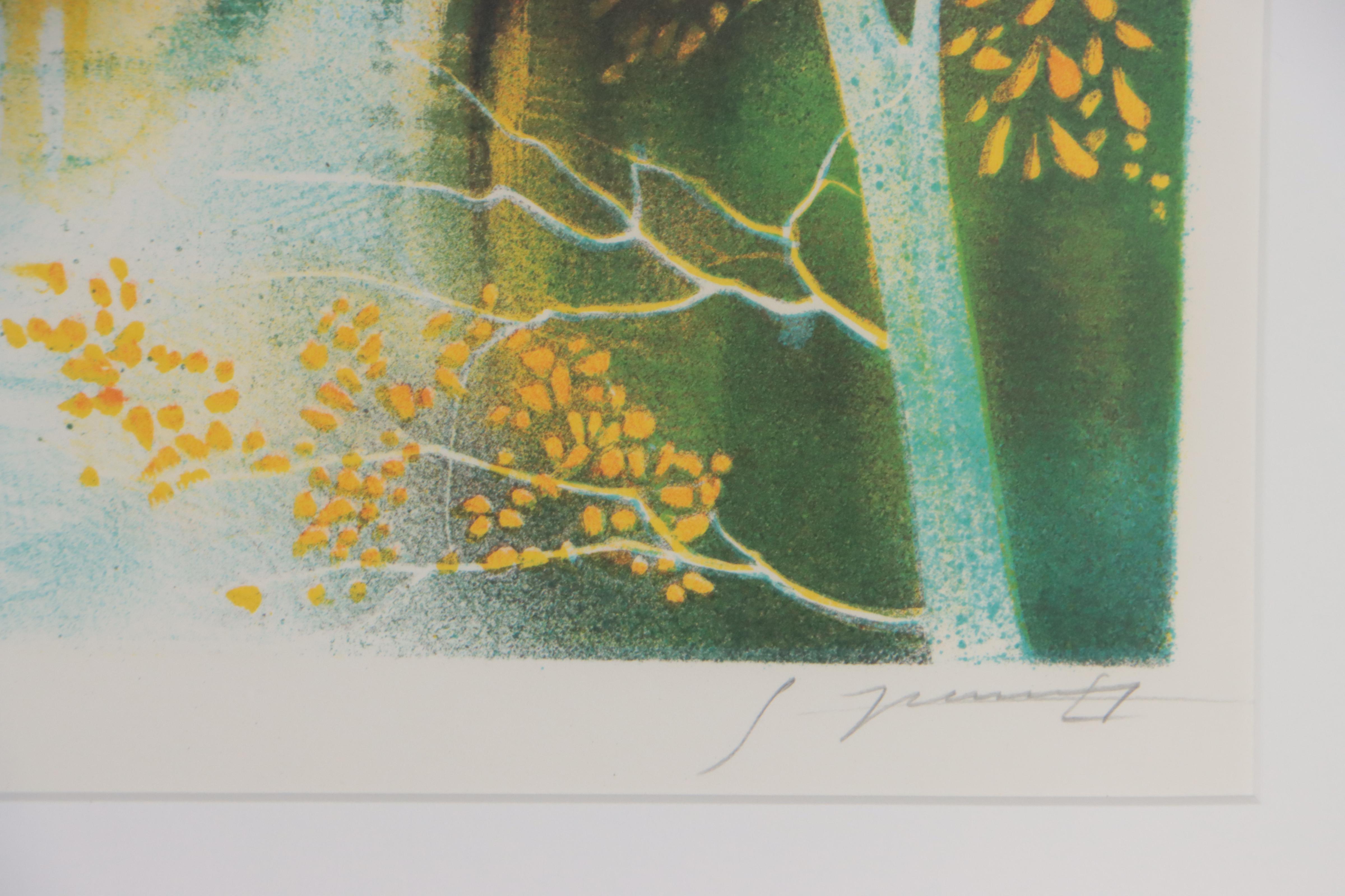 Lake Landscape Lithograph, Late 20th Century | EBTH