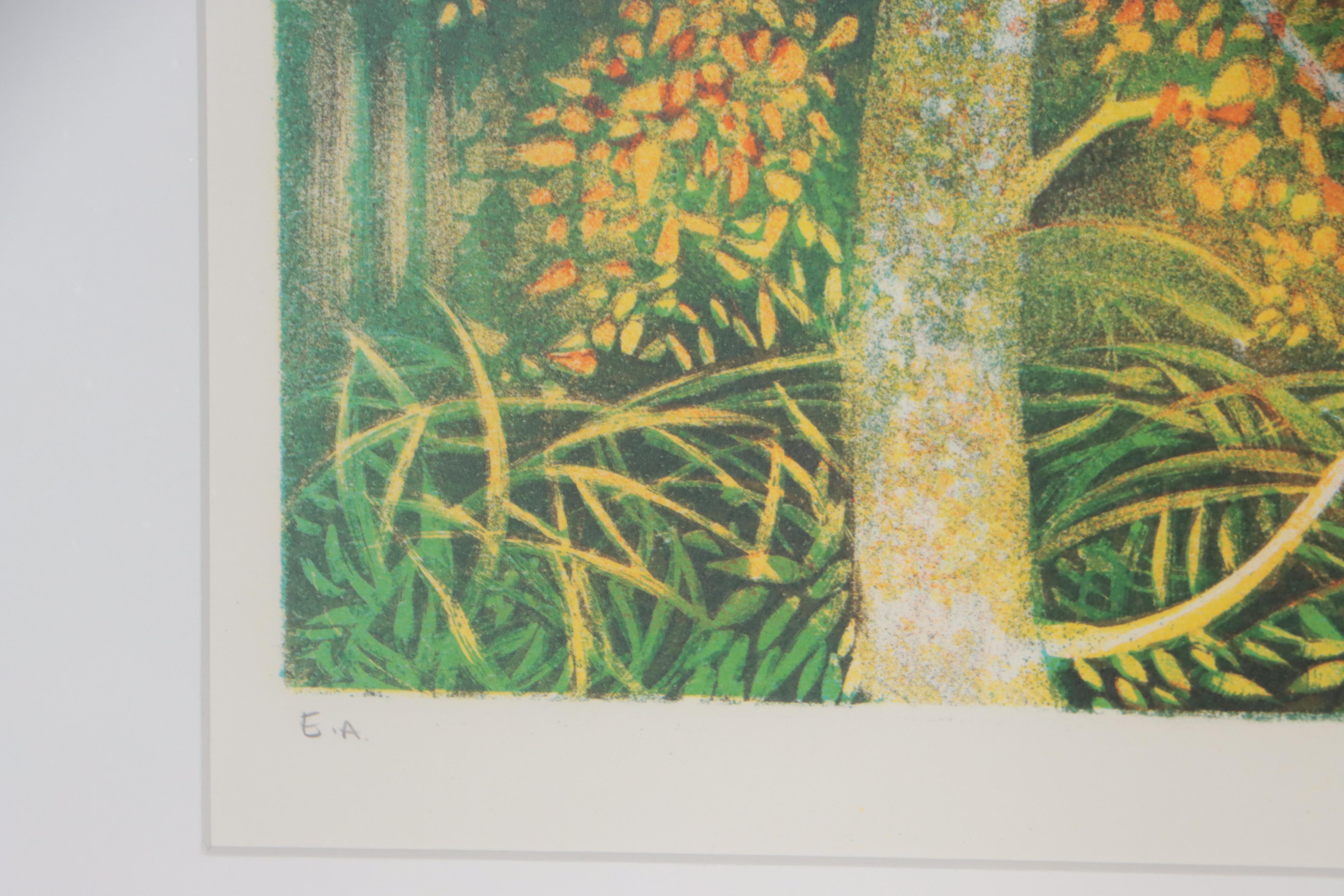 Lake Landscape Lithograph, Late 20th Century | EBTH