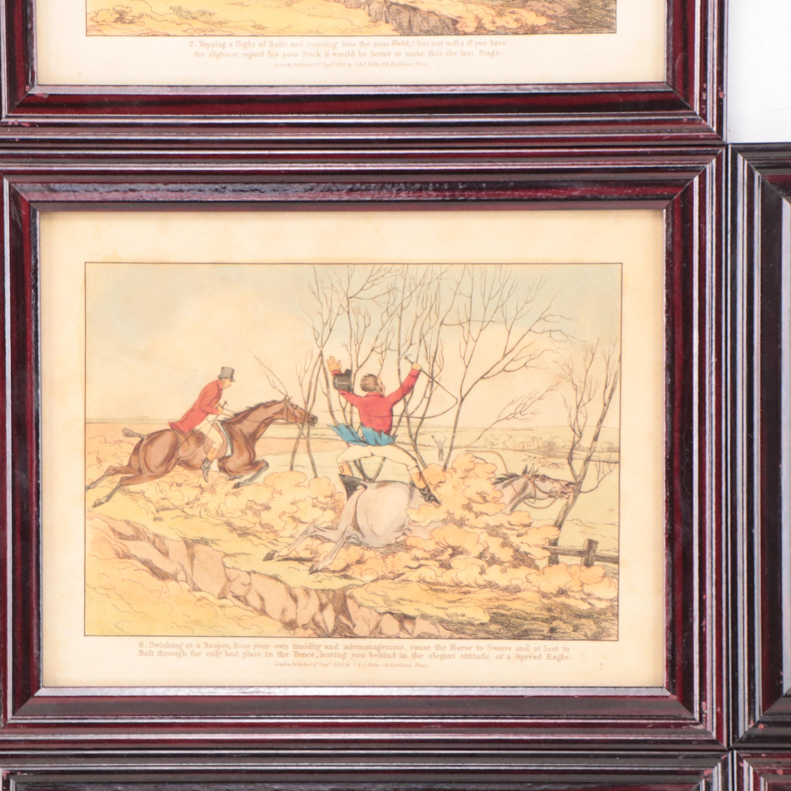 Hand-Colored Etchings From "Qualified Horses and Unqualified Riders ...
