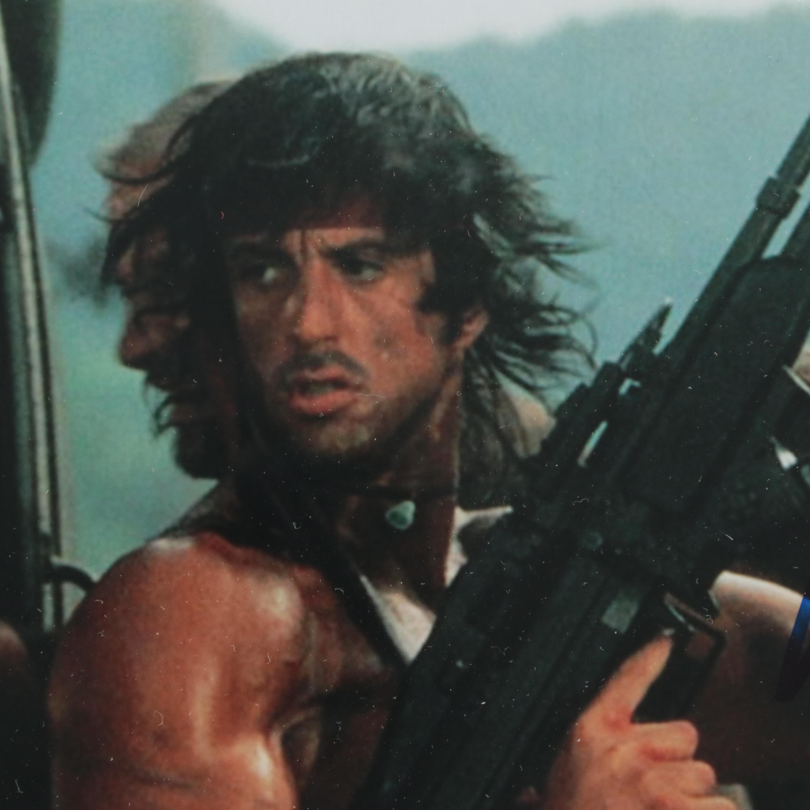 Sylvester Stallone "Rambo" Signed Framed Giclée Print | EBTH