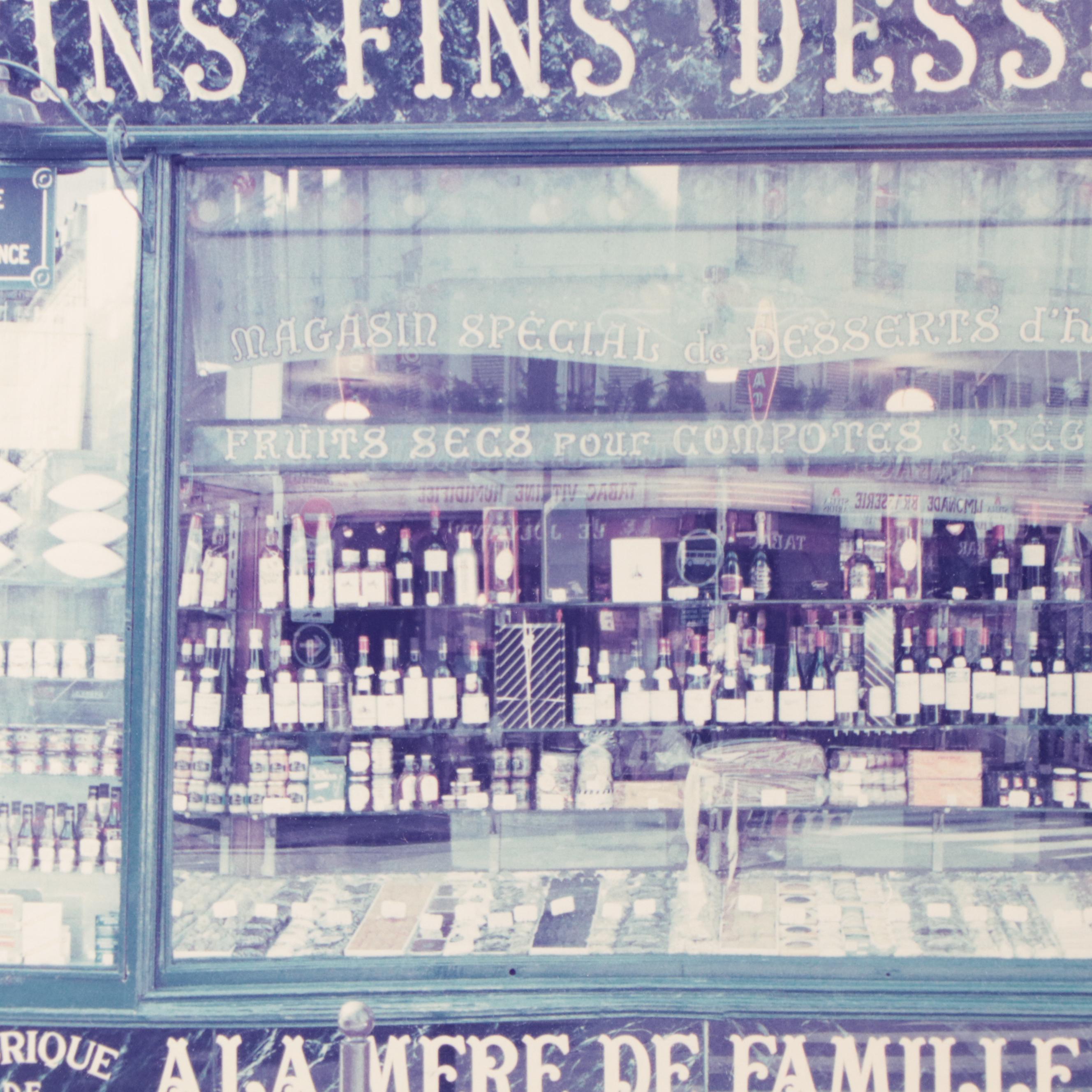 Color Lithograph Map of France and Photograph of Parisian Storefront | EBTH
