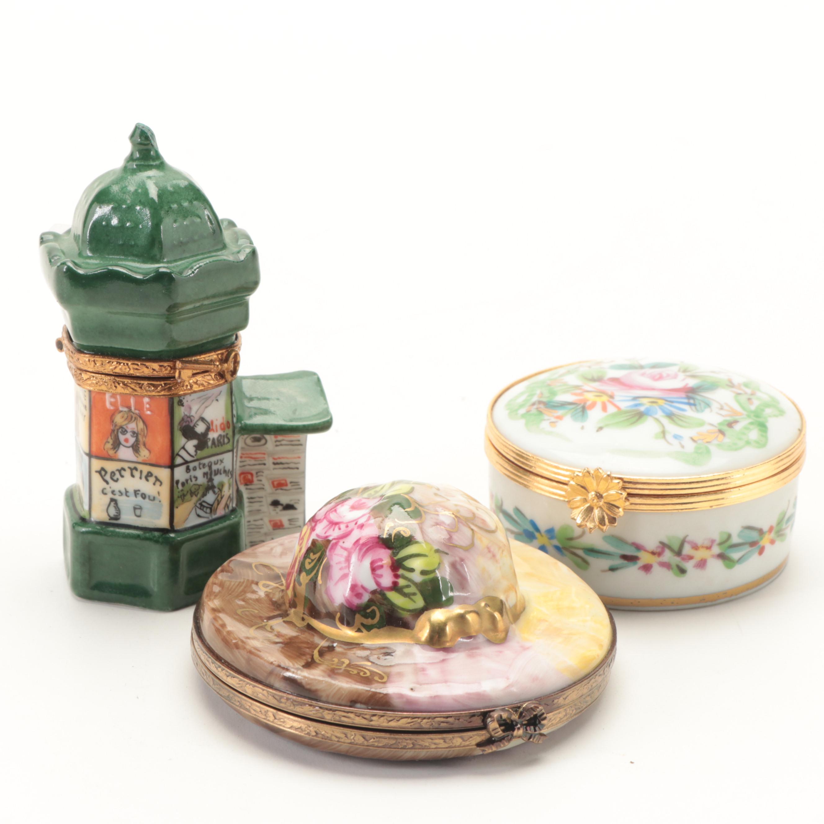Hand-Painted Porcelain Limoges Boxes | EBTH