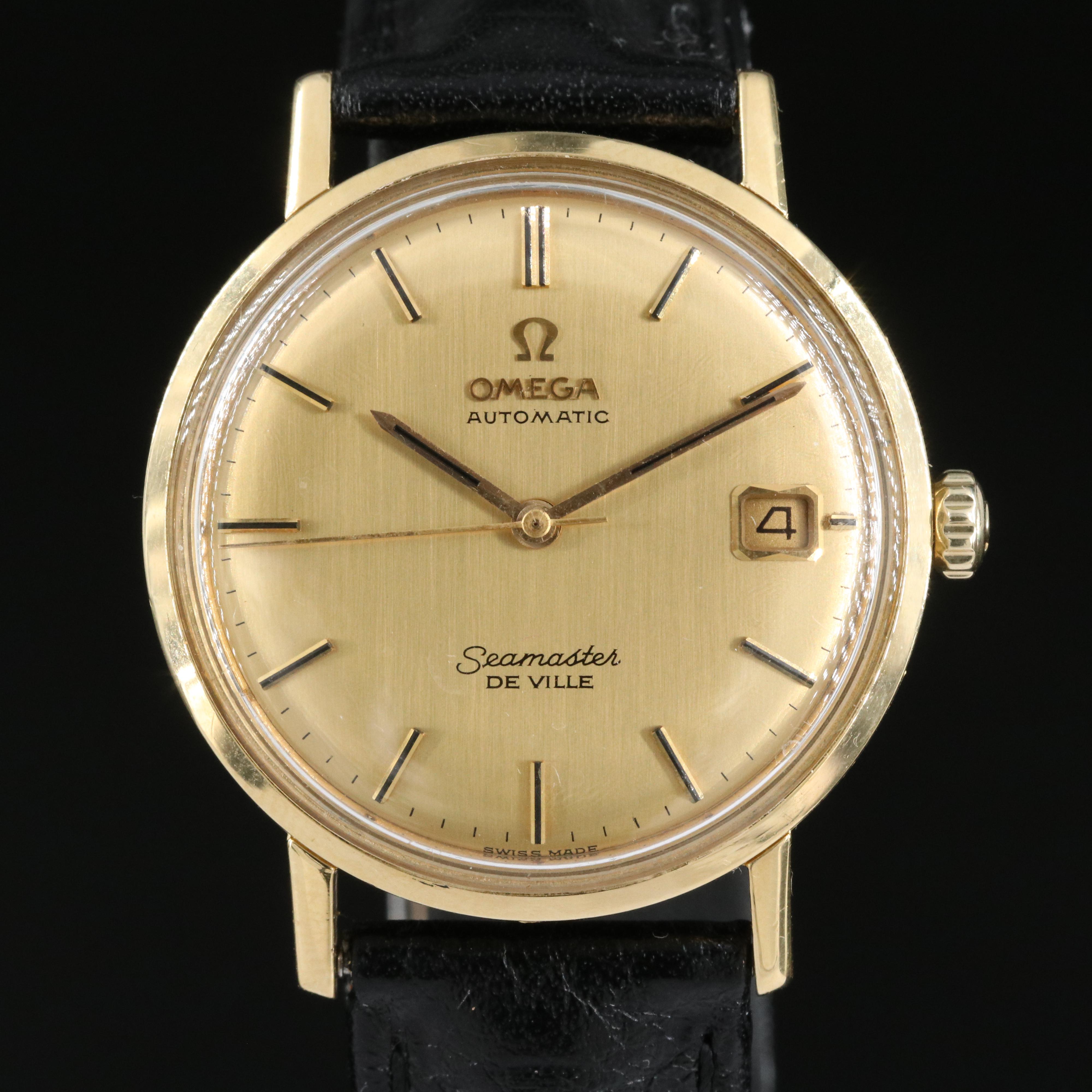 18K Omega Seamaster DeVille Automatic Wristwatch | EBTH