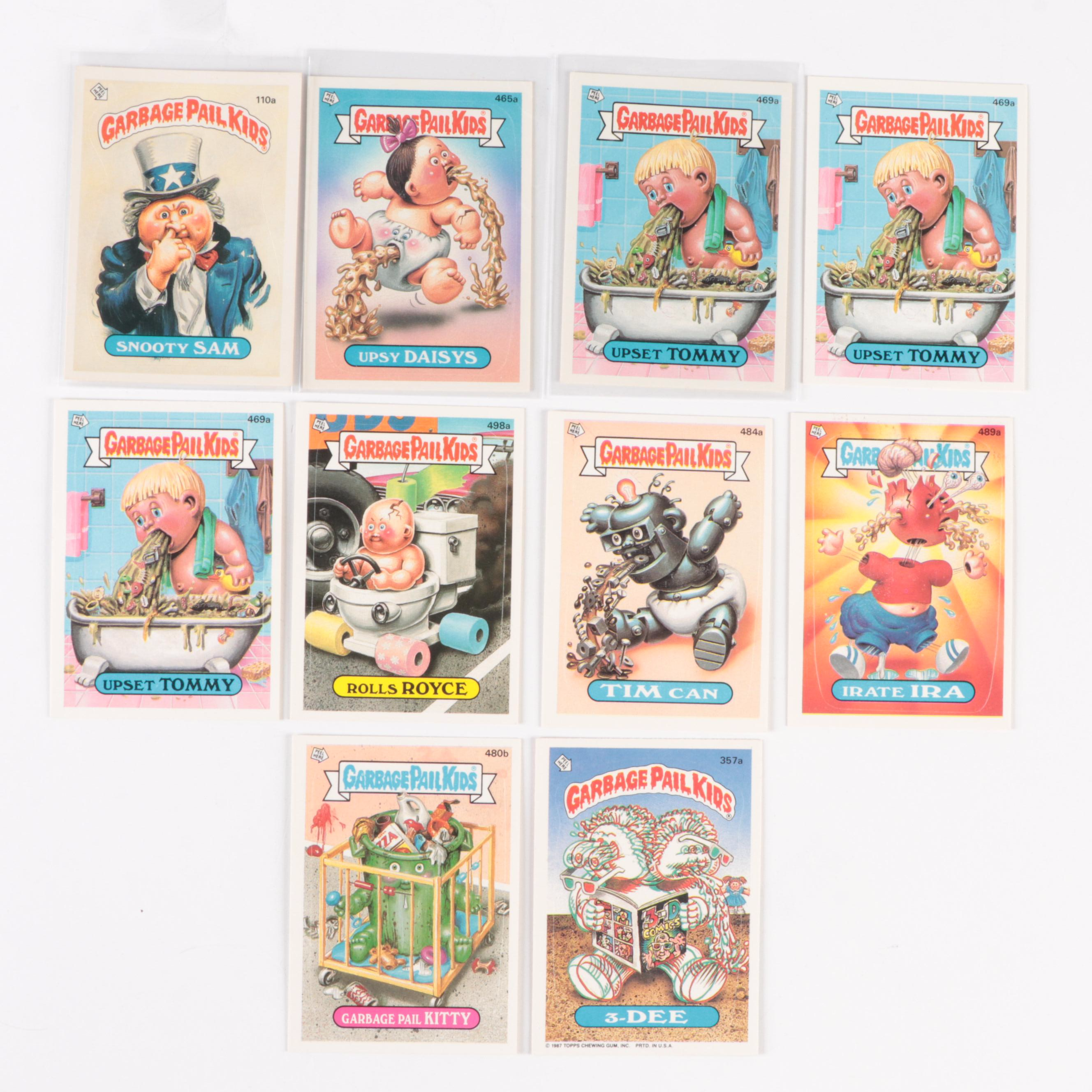 Topps Garbage Pail Kids Trading Cards with Snooty Sam, Upset Tommy ...