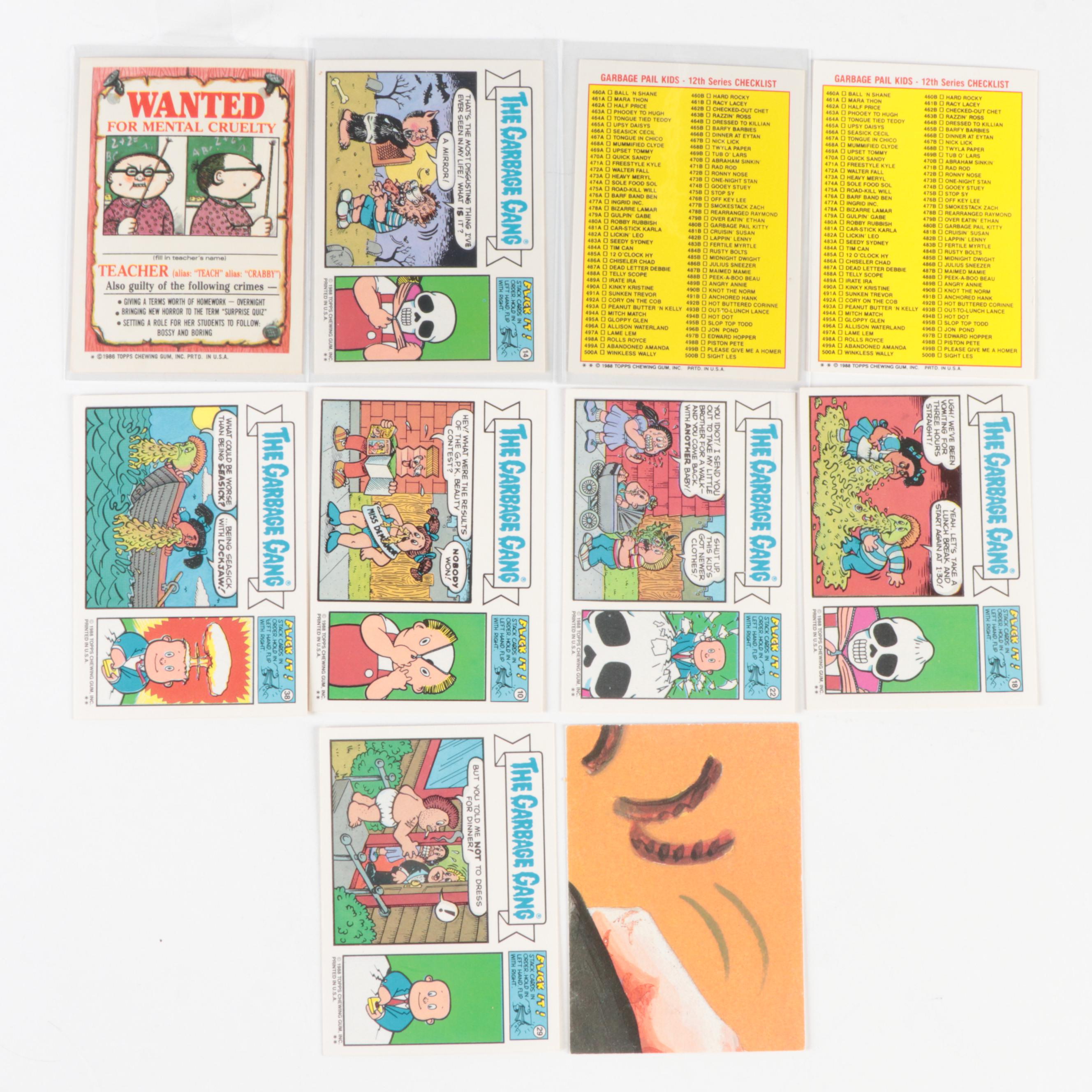 Topps Garbage Pail Kids Trading Cards with Snooty Sam, Upset Tommy ...
