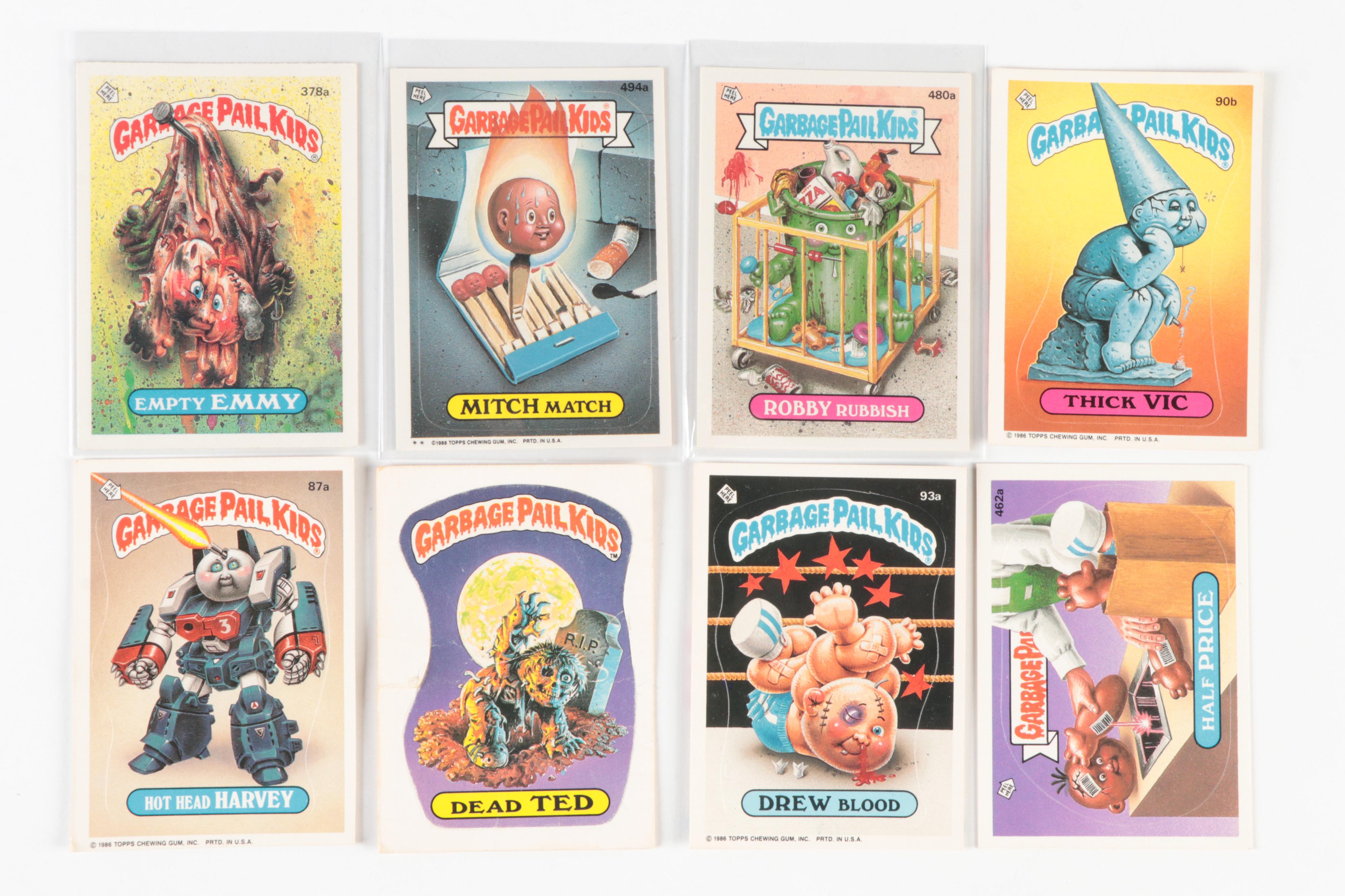 Topps Garbage Pail Kids Trading Cards with Snooty Sam, Upset Tommy ...