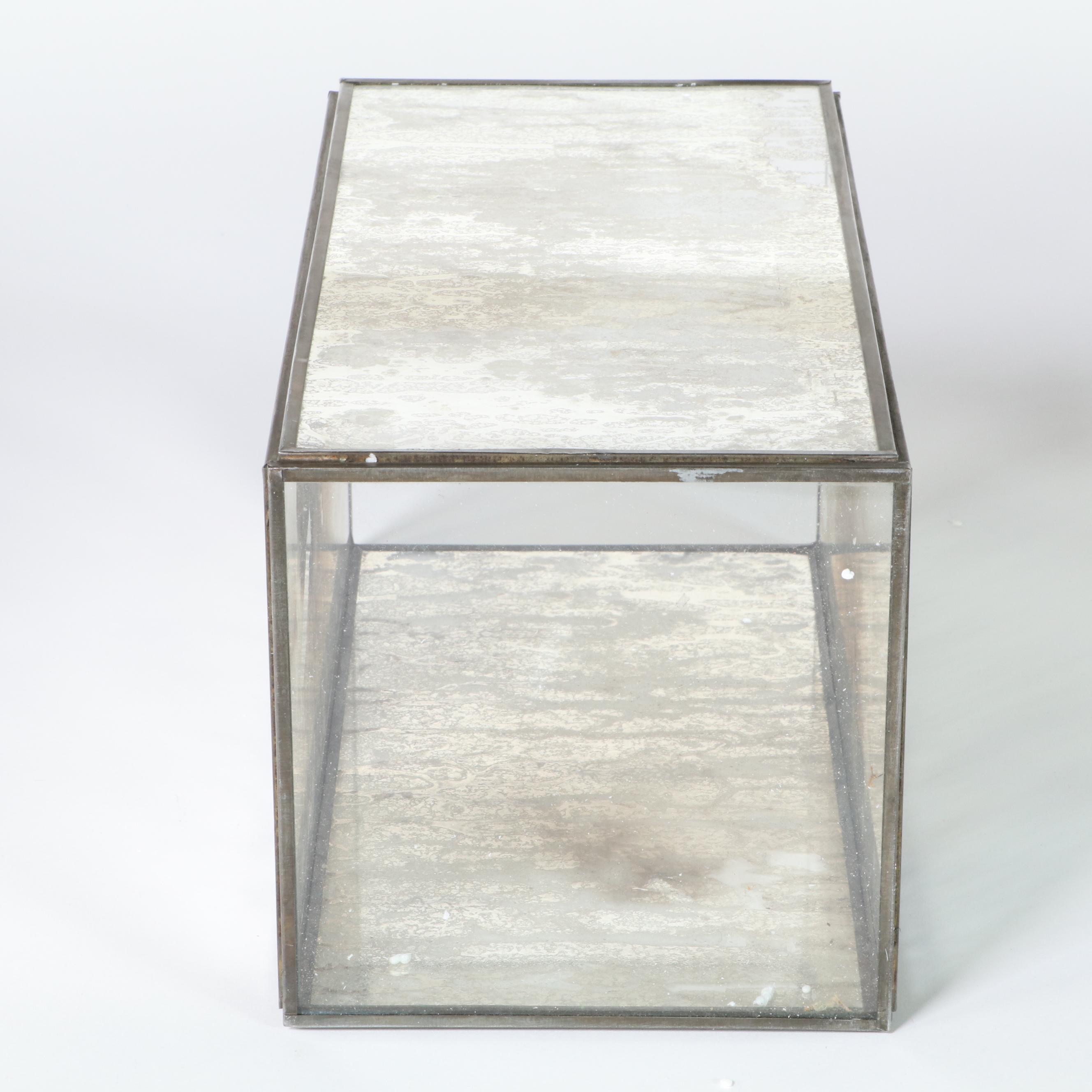 Accent Decor "Prudence" Mercury Finish Glass Rectangular Candle ...