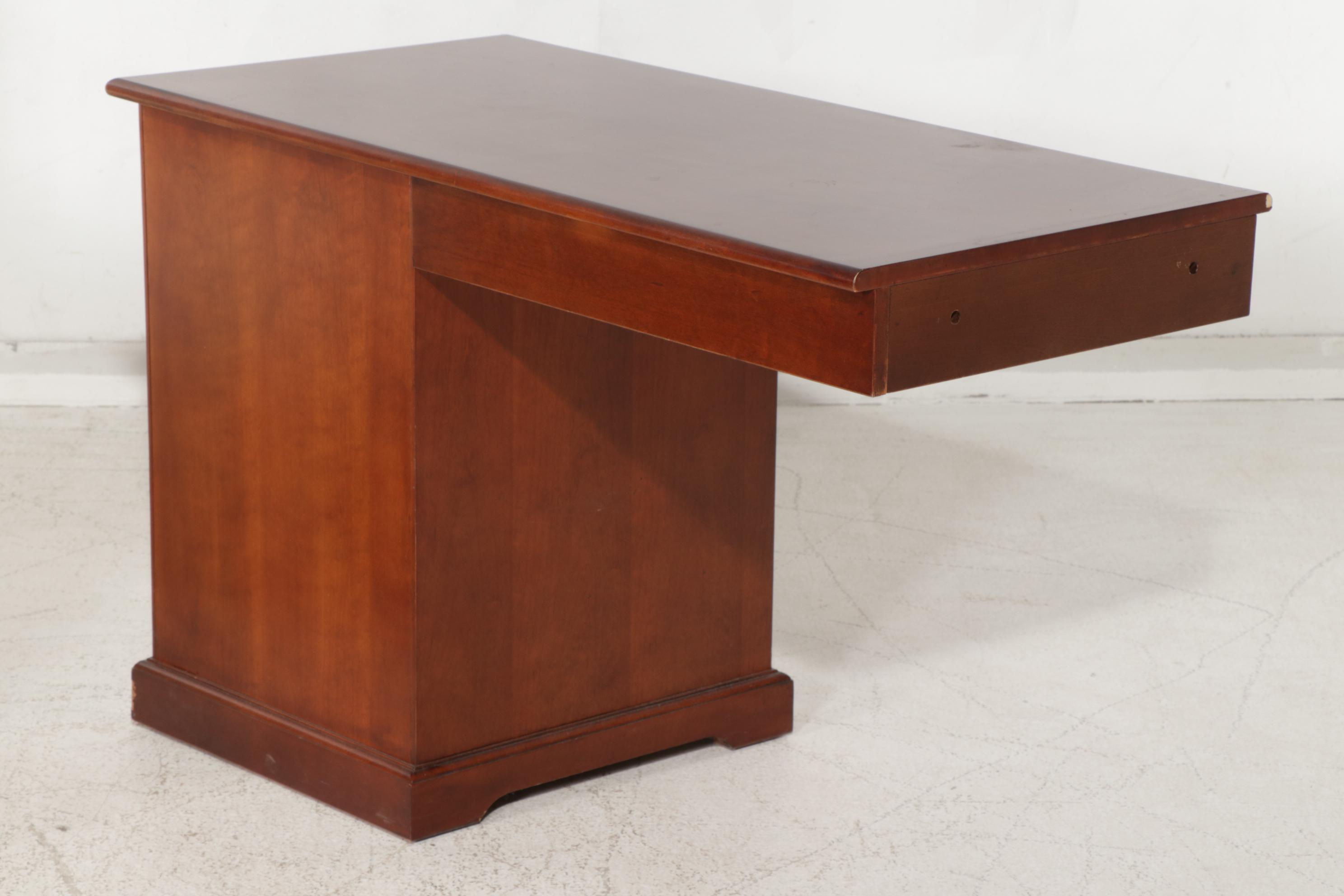 Riverside "Meridian" Cherry-Finished Corner Desk, Hutch and Lateral ...