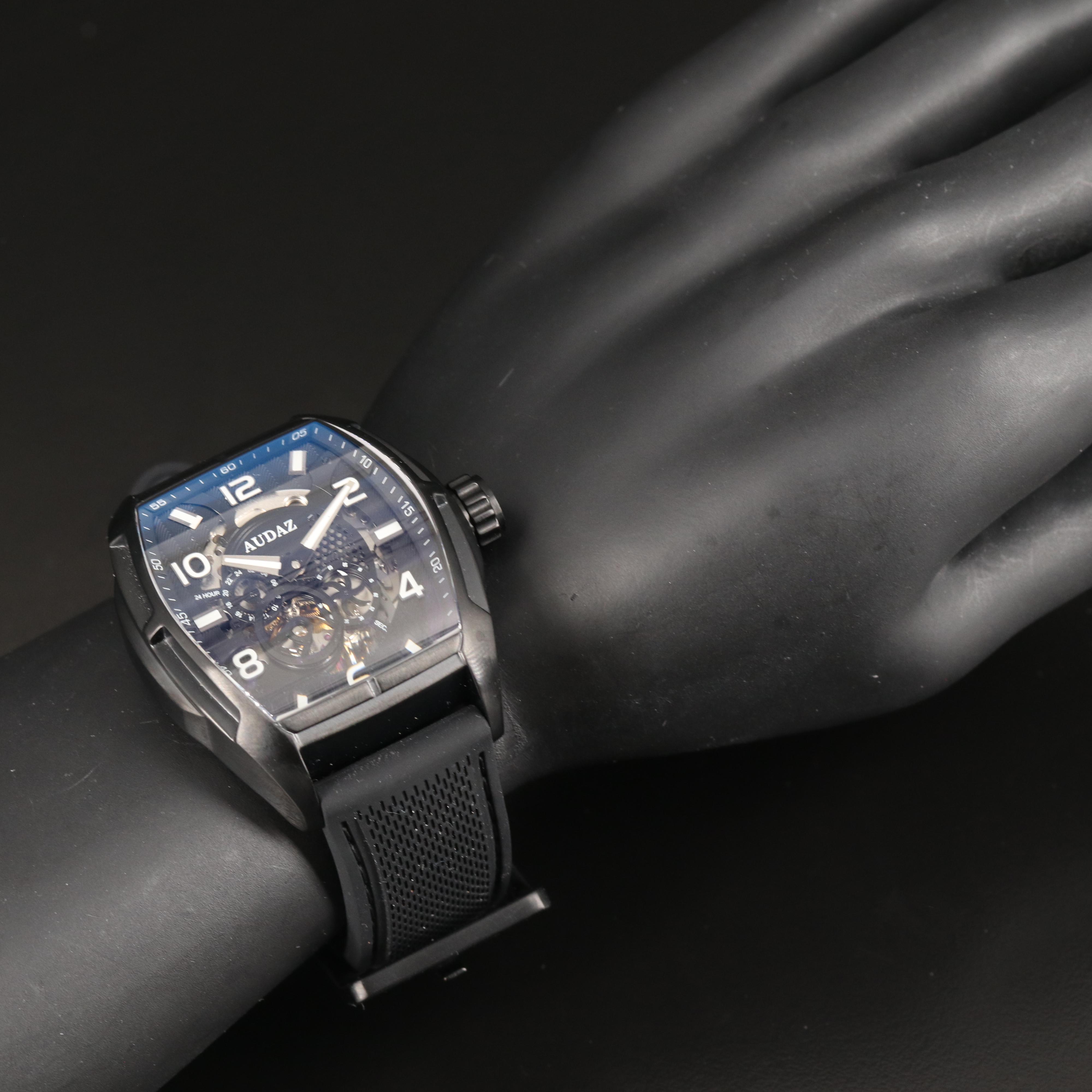 Audaz Predator II Stainless Steel and Ionic Blac Plate Wristwatch | EBTH