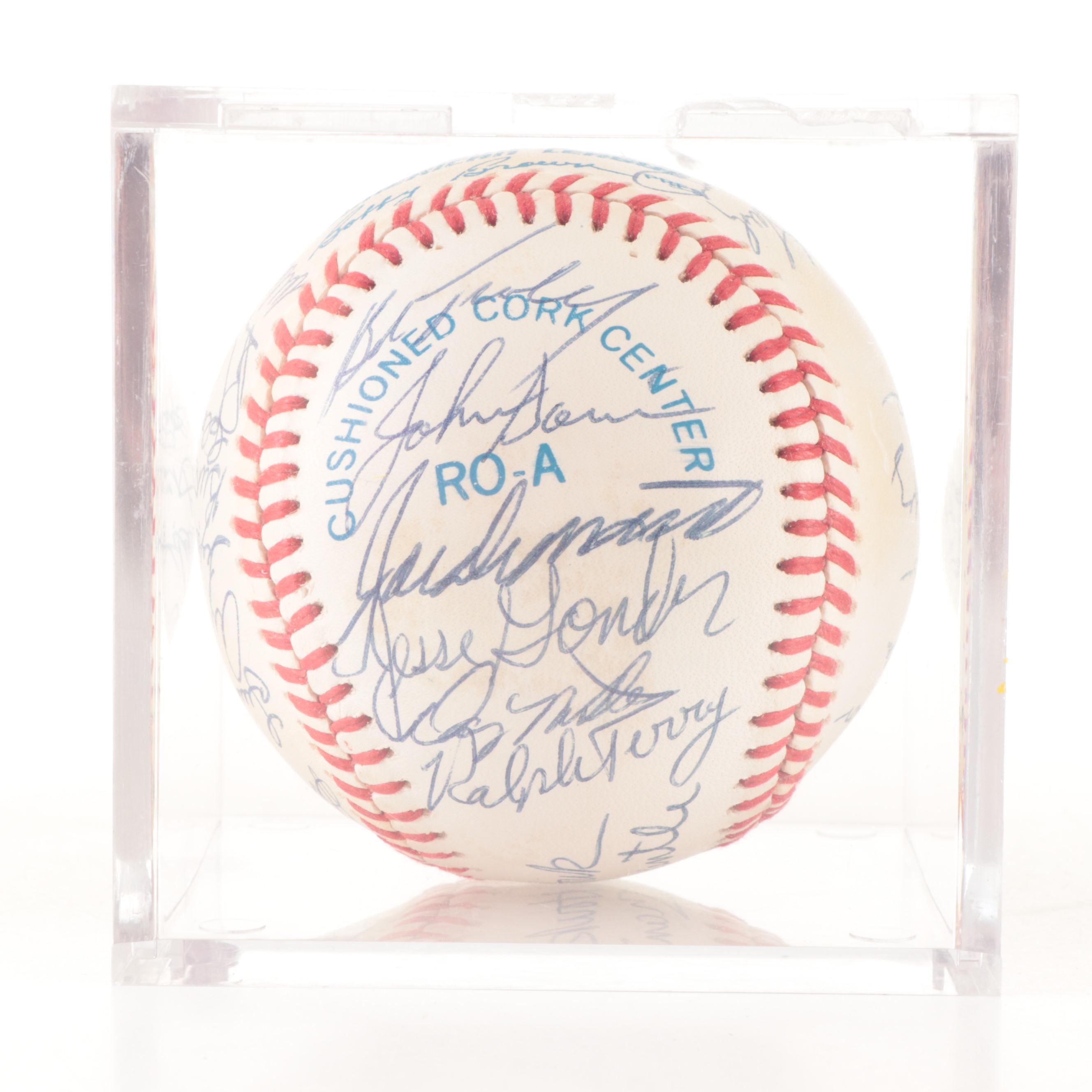 1961 New York Yankees Team Reunion Signed Rawlings Baseball Including ...