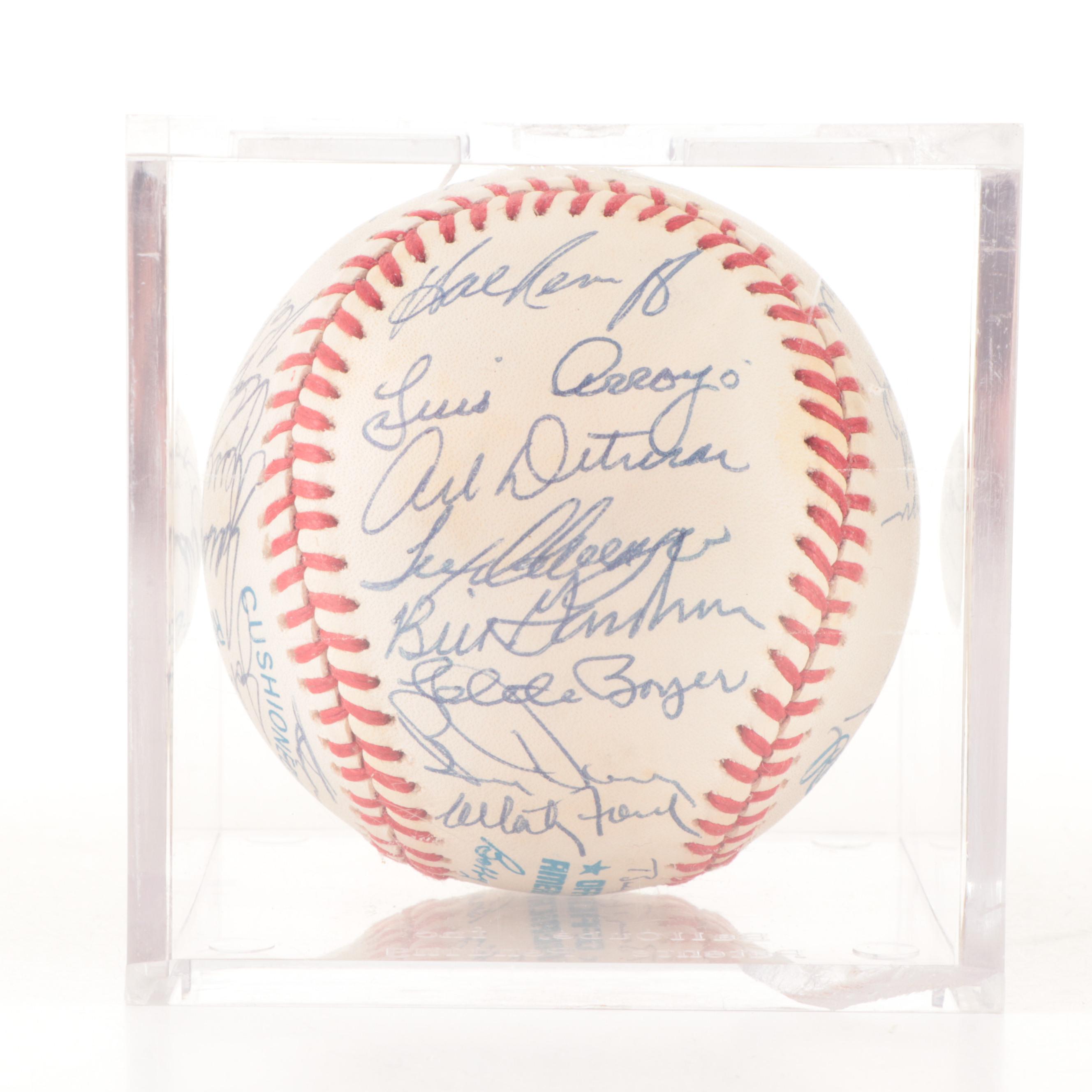 1961 New York Yankees Team Reunion Signed Rawlings Baseball Including ...
