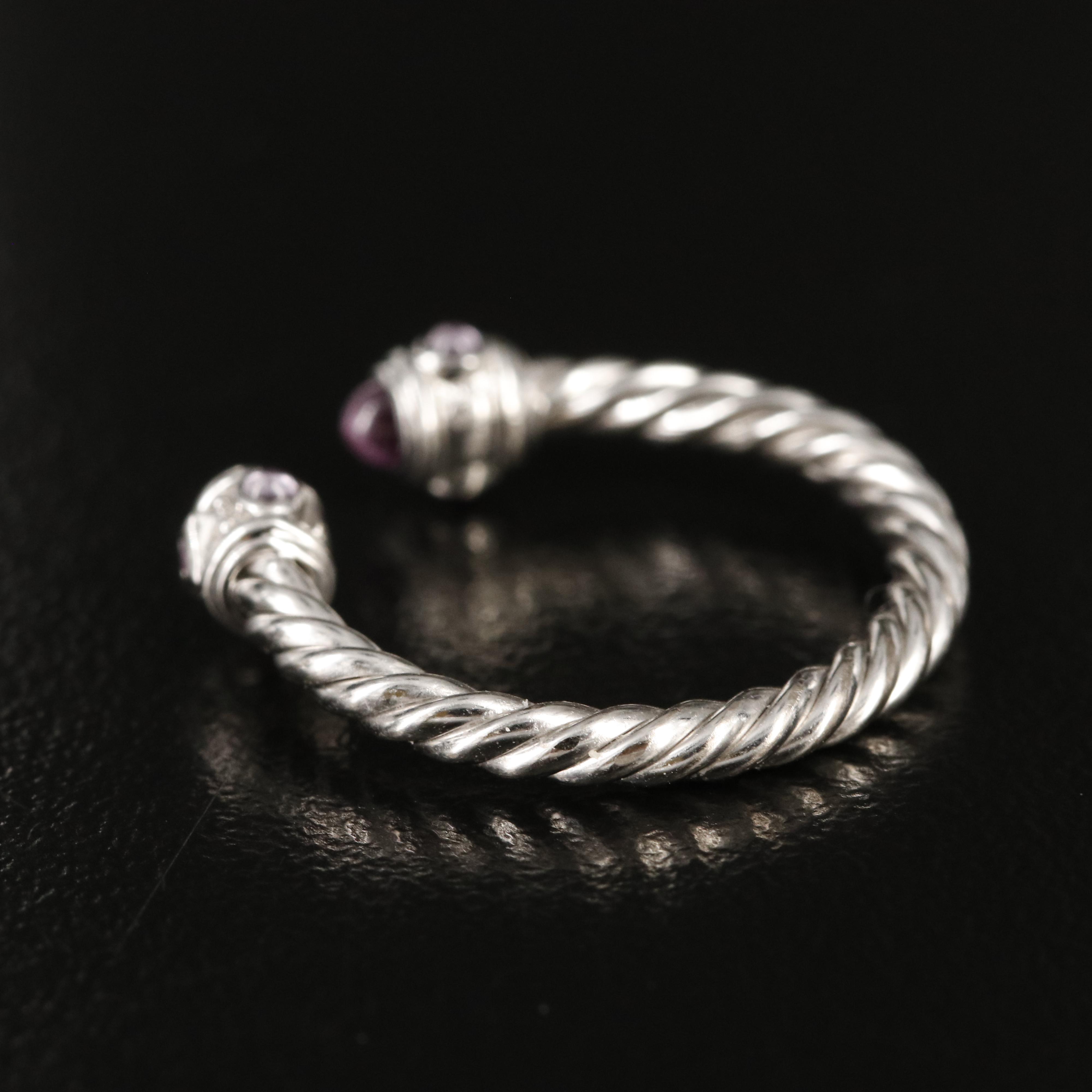 David Yurman "Renaissance Color" 18K Pink Sapphire Ring | EBTH