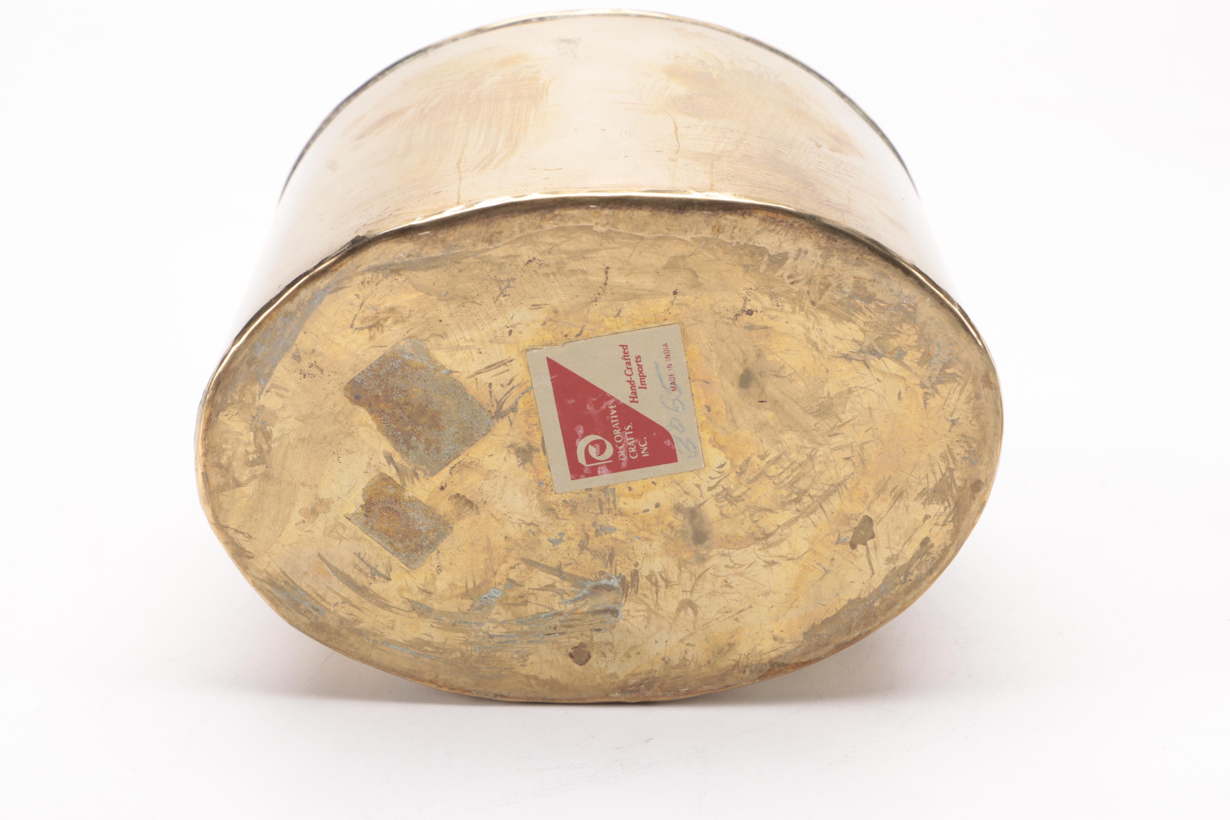 Indian Brass Colonnade Tea Caddy | EBTH