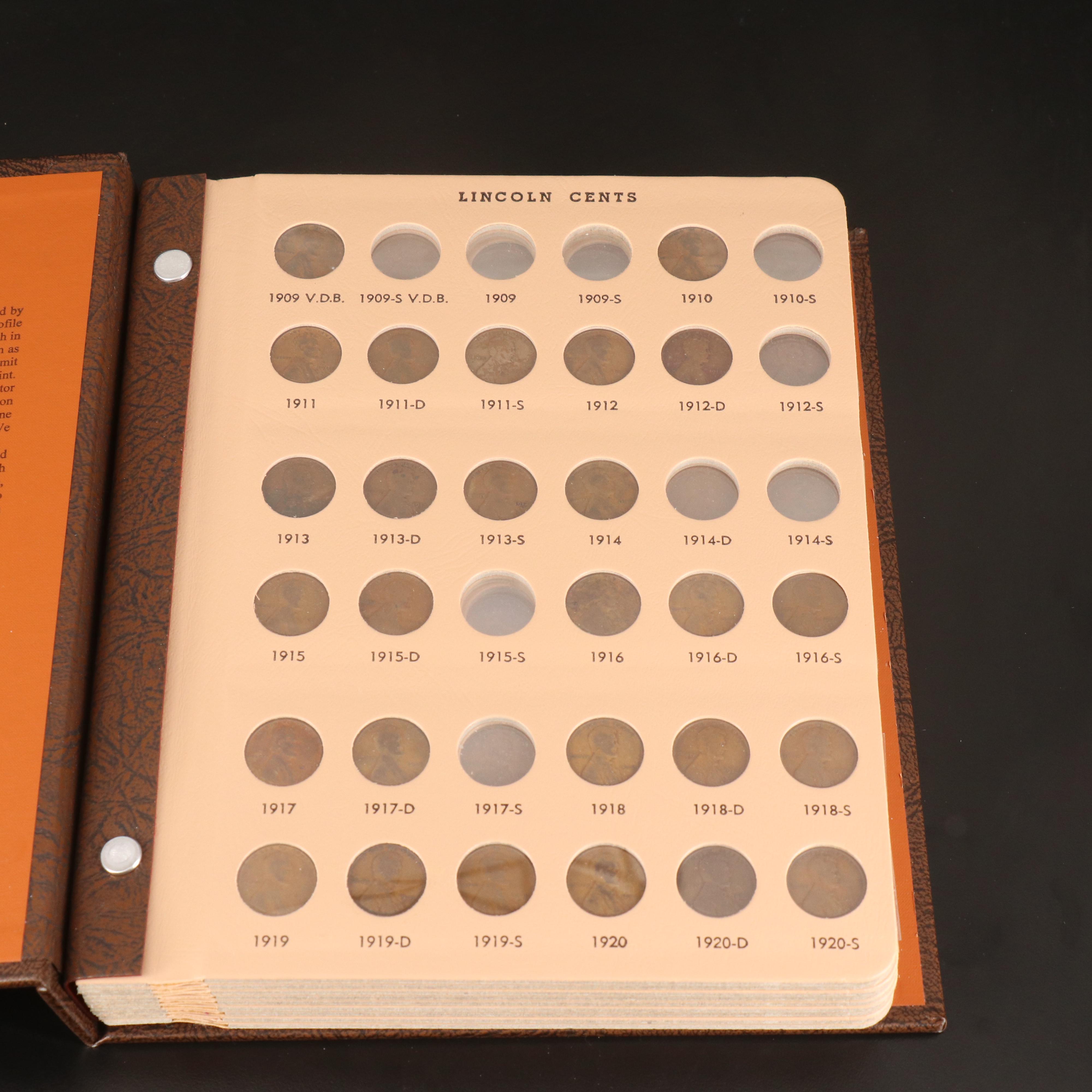 Partial Lincoln Cent Collection in a Dansco Coin Album | EBTH