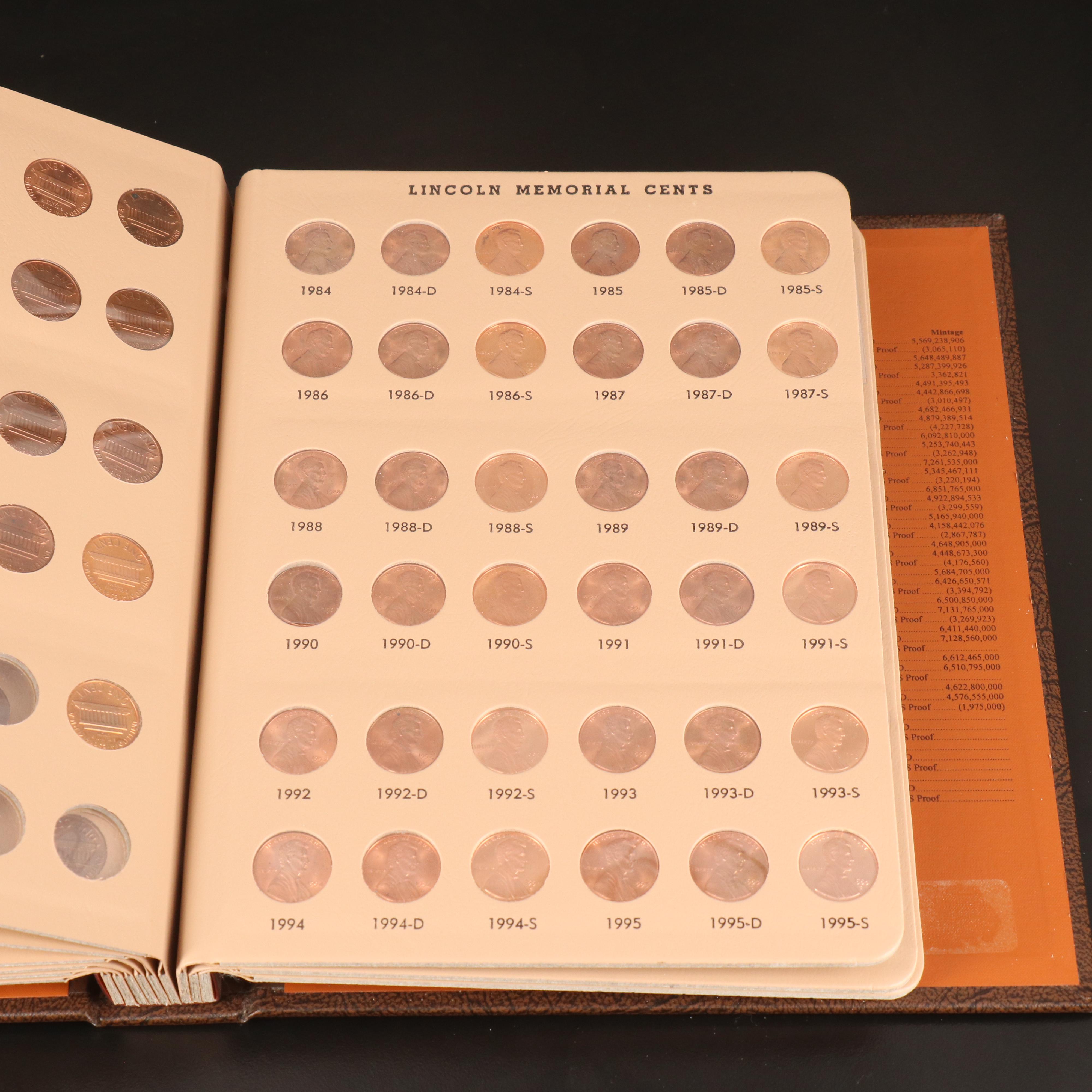 Partial Lincoln Cent Collection in a Dansco Coin Album | EBTH