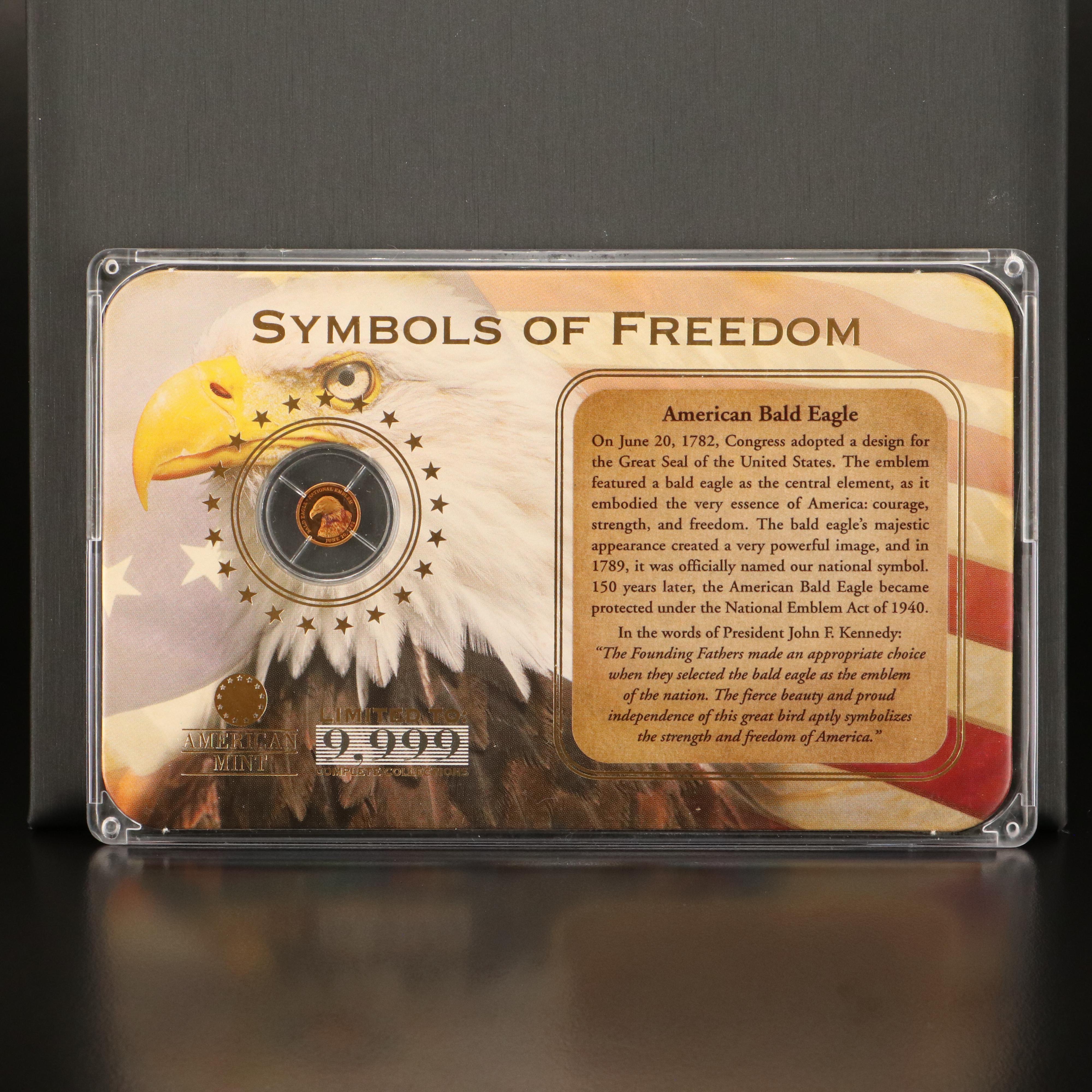 Symbols of Freedom" Bald Eagle Gold medal | EBTH