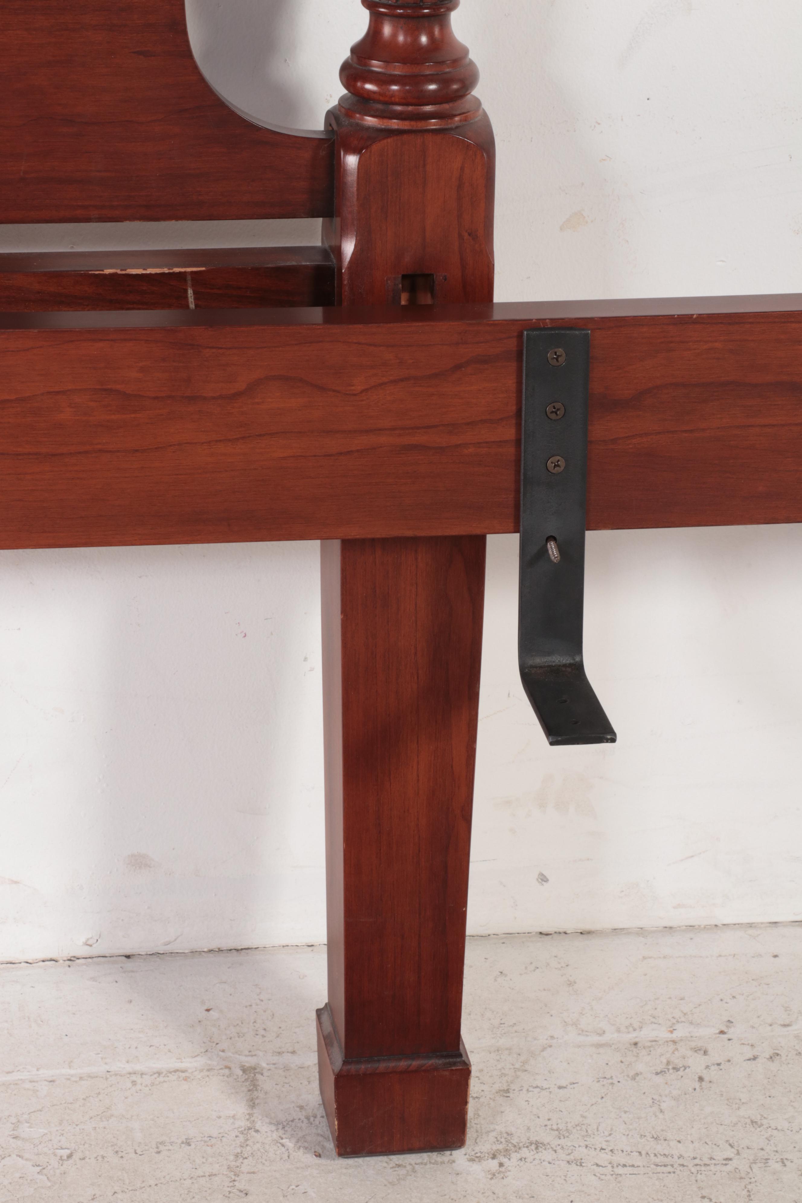 Henkel-Harris "Virginia Galleries" Cherrywood King Size Four-Post Bed ...