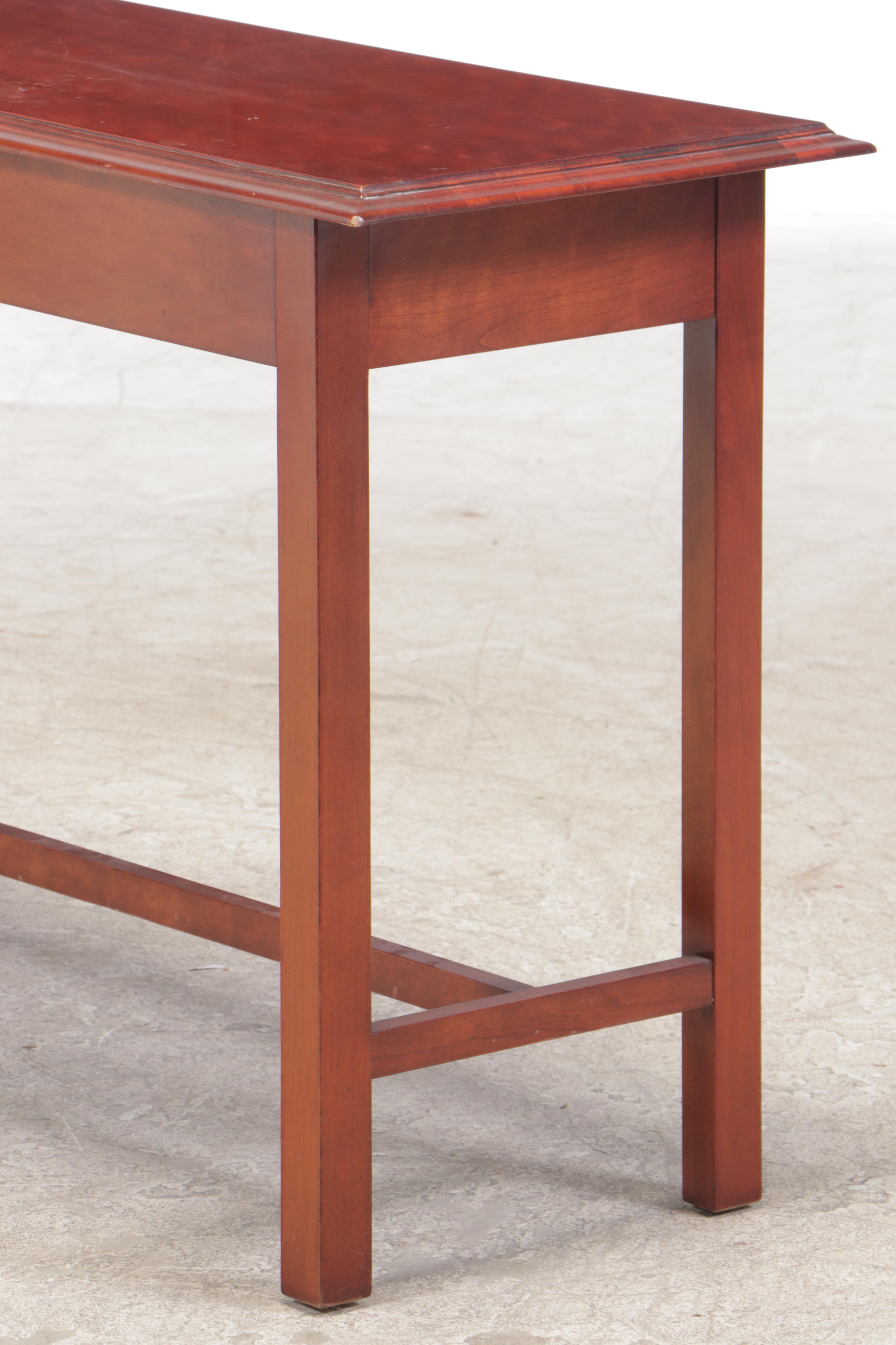Wright Table Company Cherrywood Console Table | EBTH