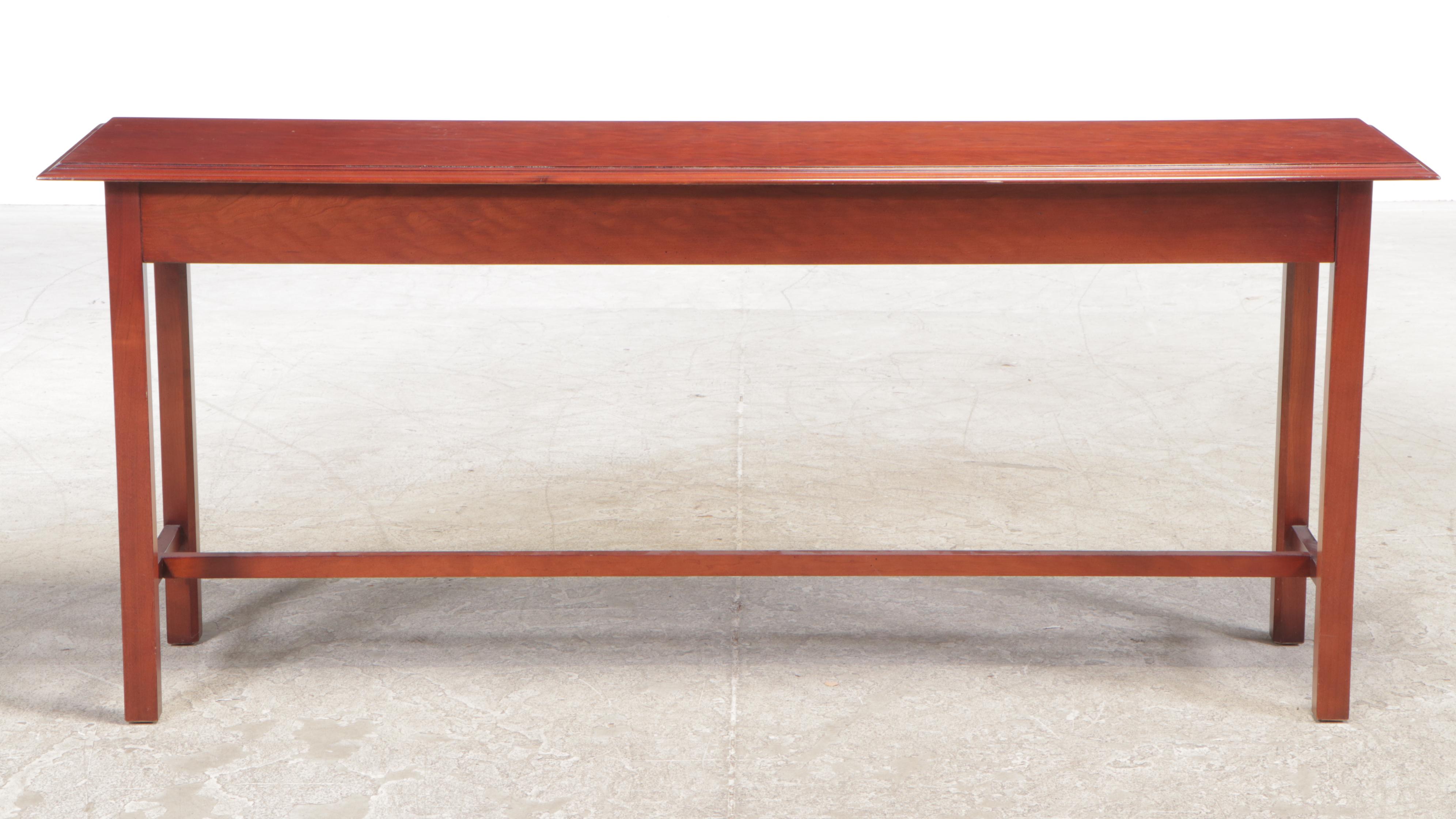 Wright Table Company Cherrywood Console Table | EBTH