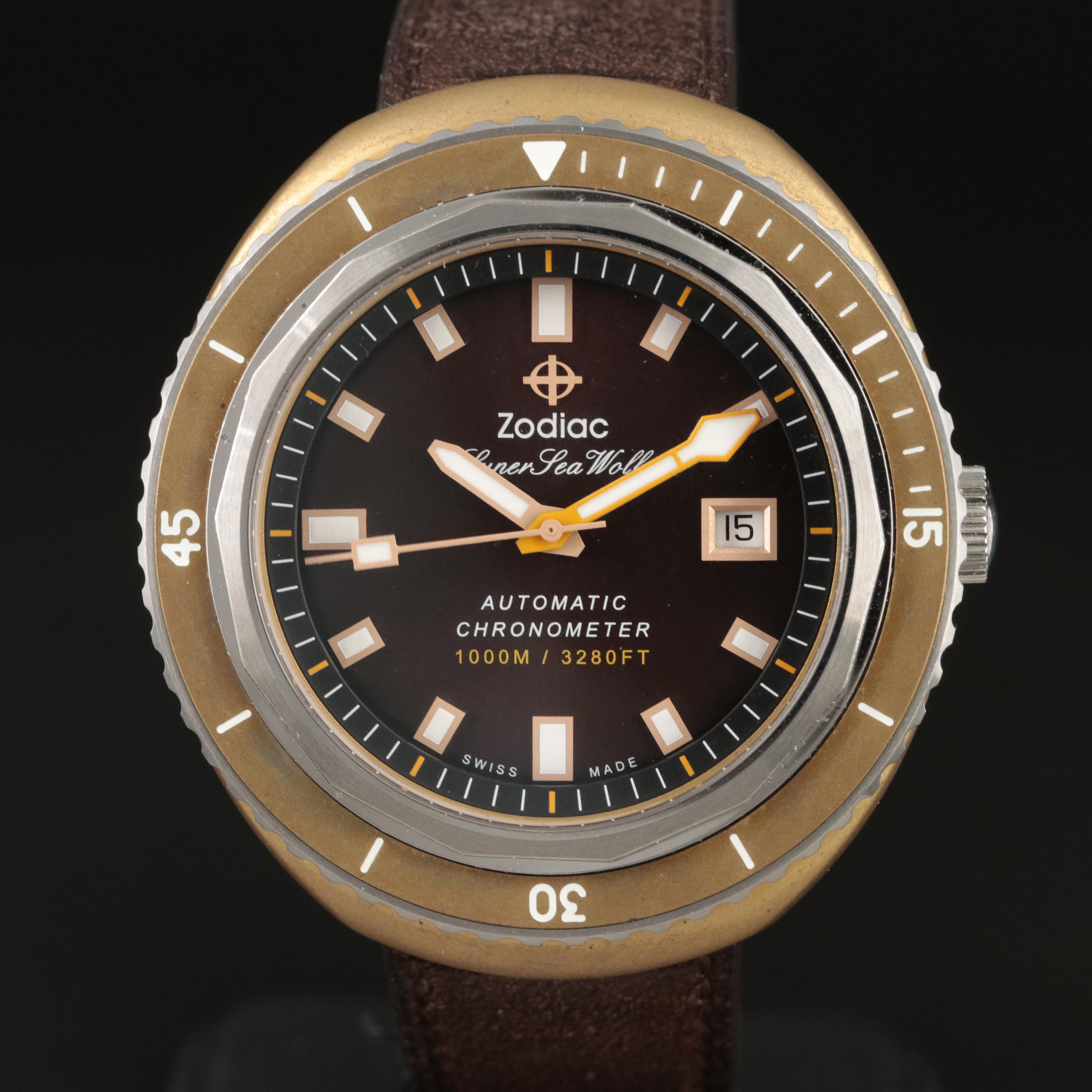 Zodiac Super Seawolf Bronze Limited Editon Wristwatch | EBTH