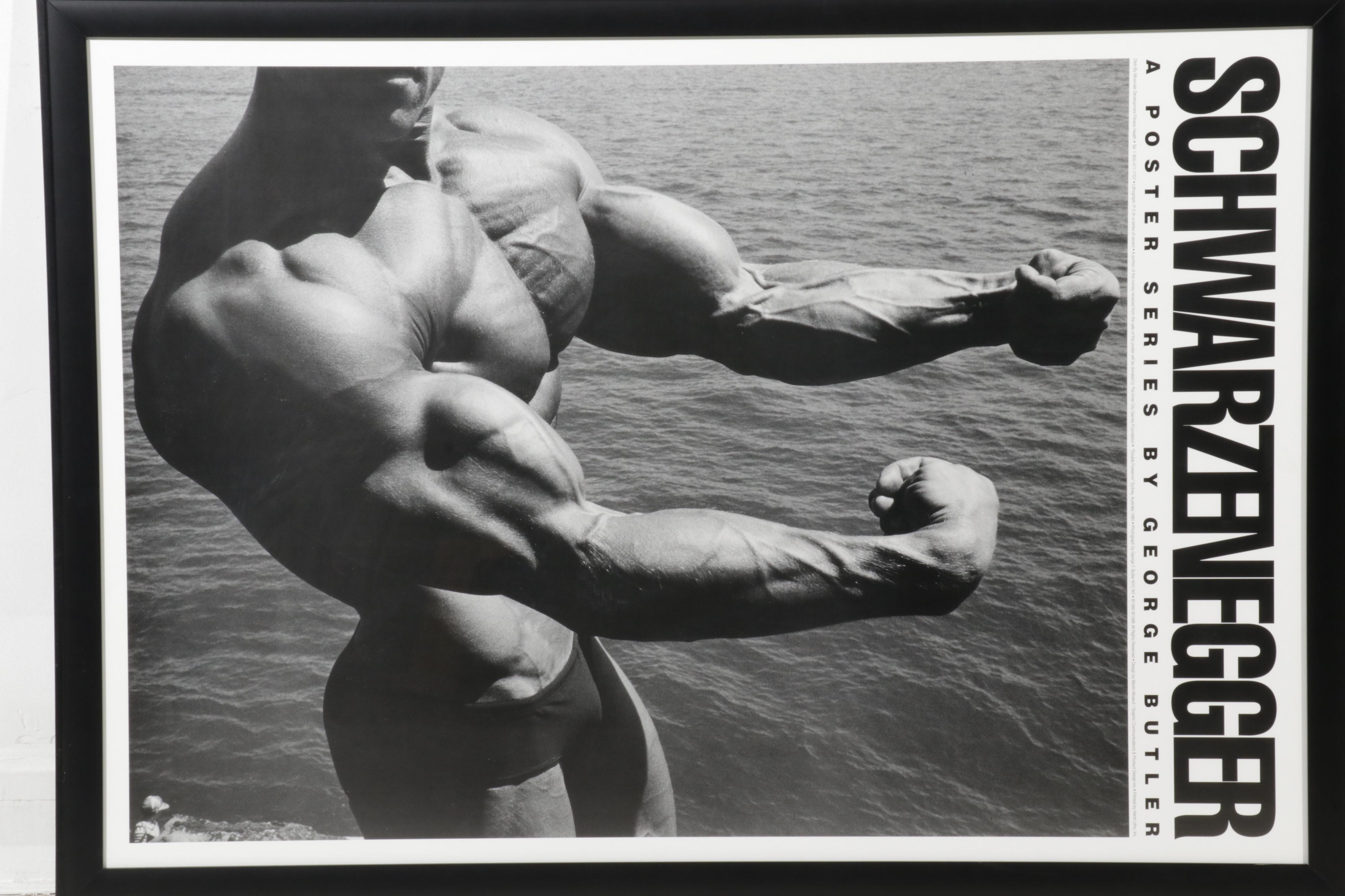 George Butler Halftone Posters "Double Forearms" and "Sunday in the ...