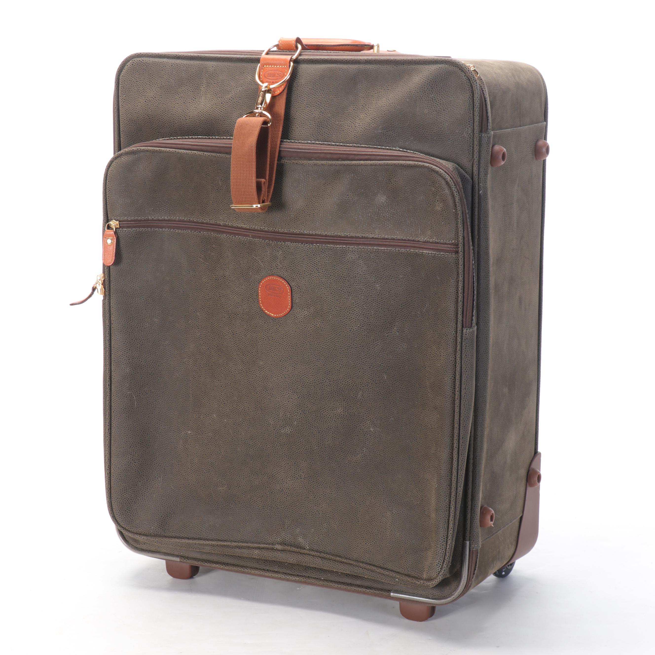 Bric's Life Collection Luggage in Sueded Coated Canvas and Leather | EBTH