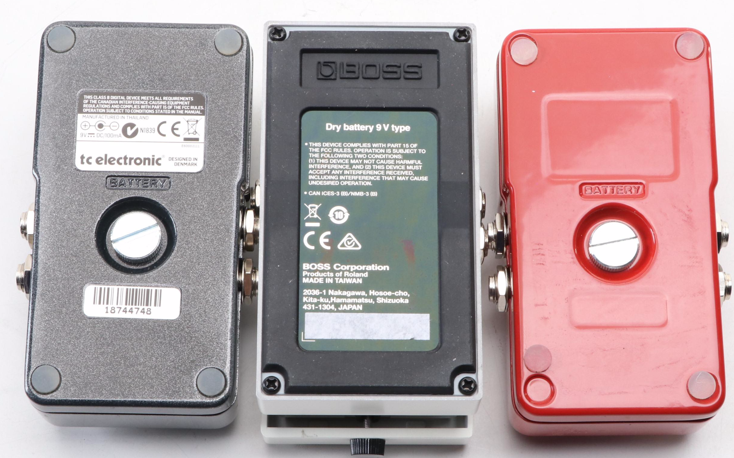 TC Electronic Sentry and Hall of Fame 2 and Boss TU-3 Chromatic Tuner ...