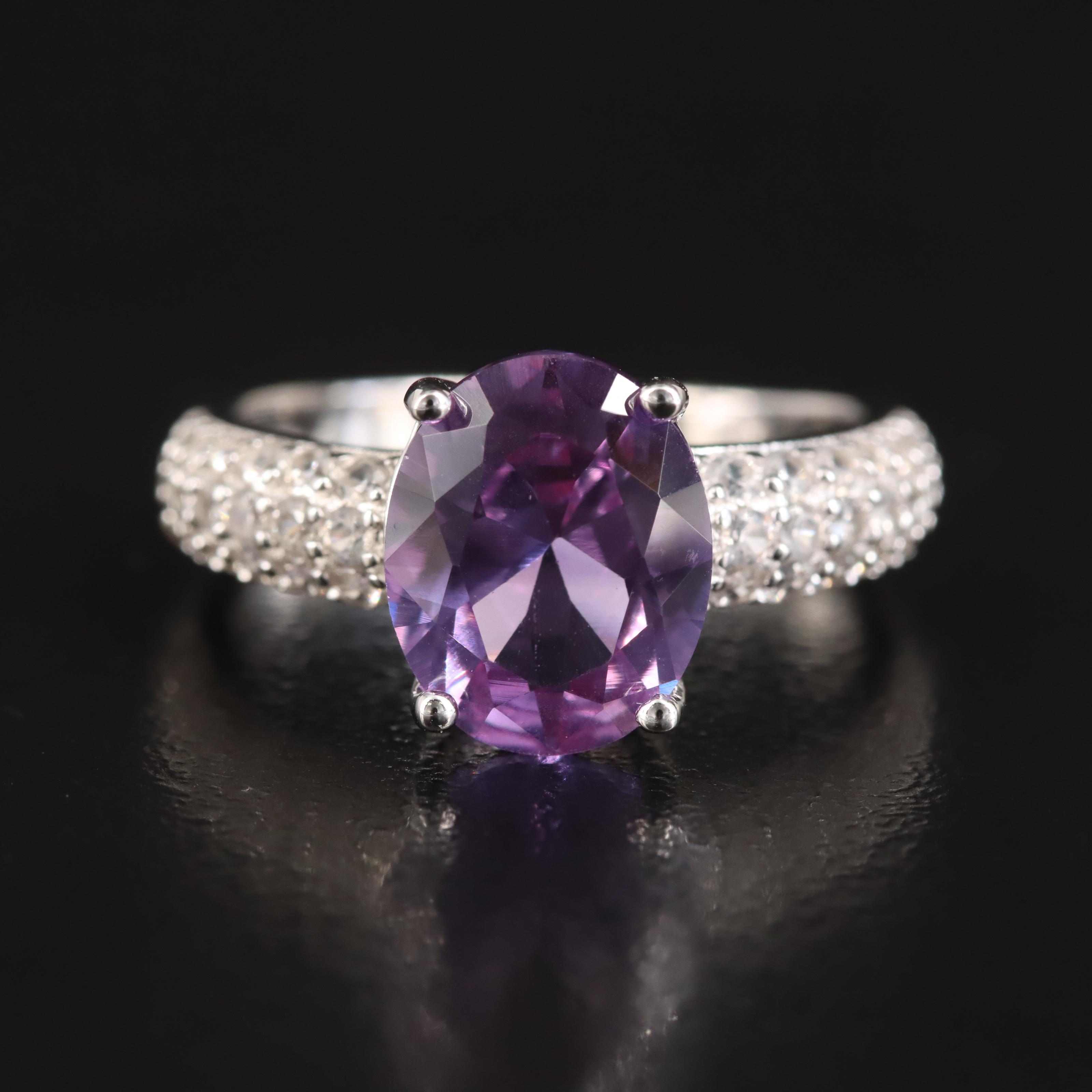 Sterling Color Change Sapphire Ring | EBTH