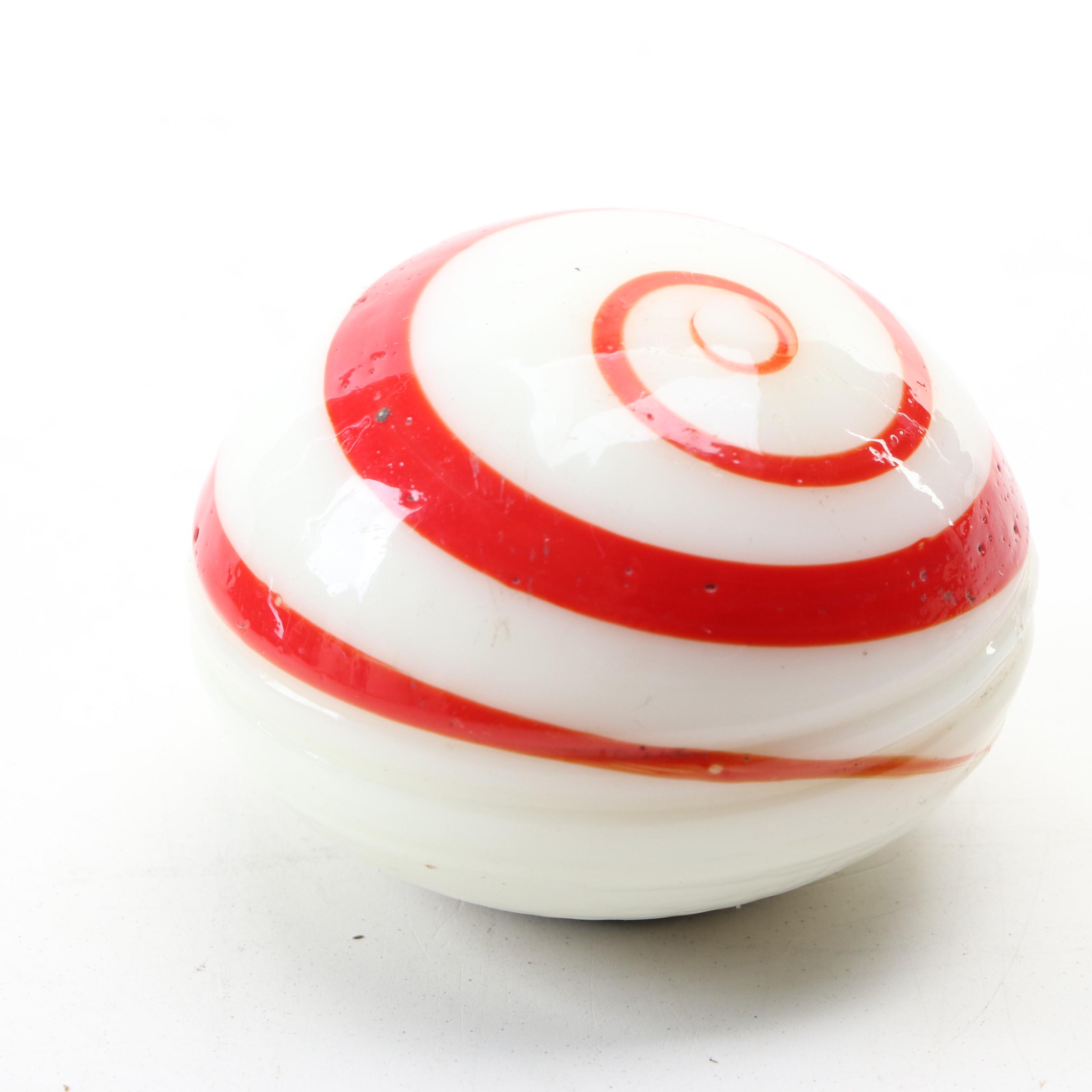 Chevrolet Eagle Hood Ornament with Swirl Glass Shift Knob, 1930s | EBTH