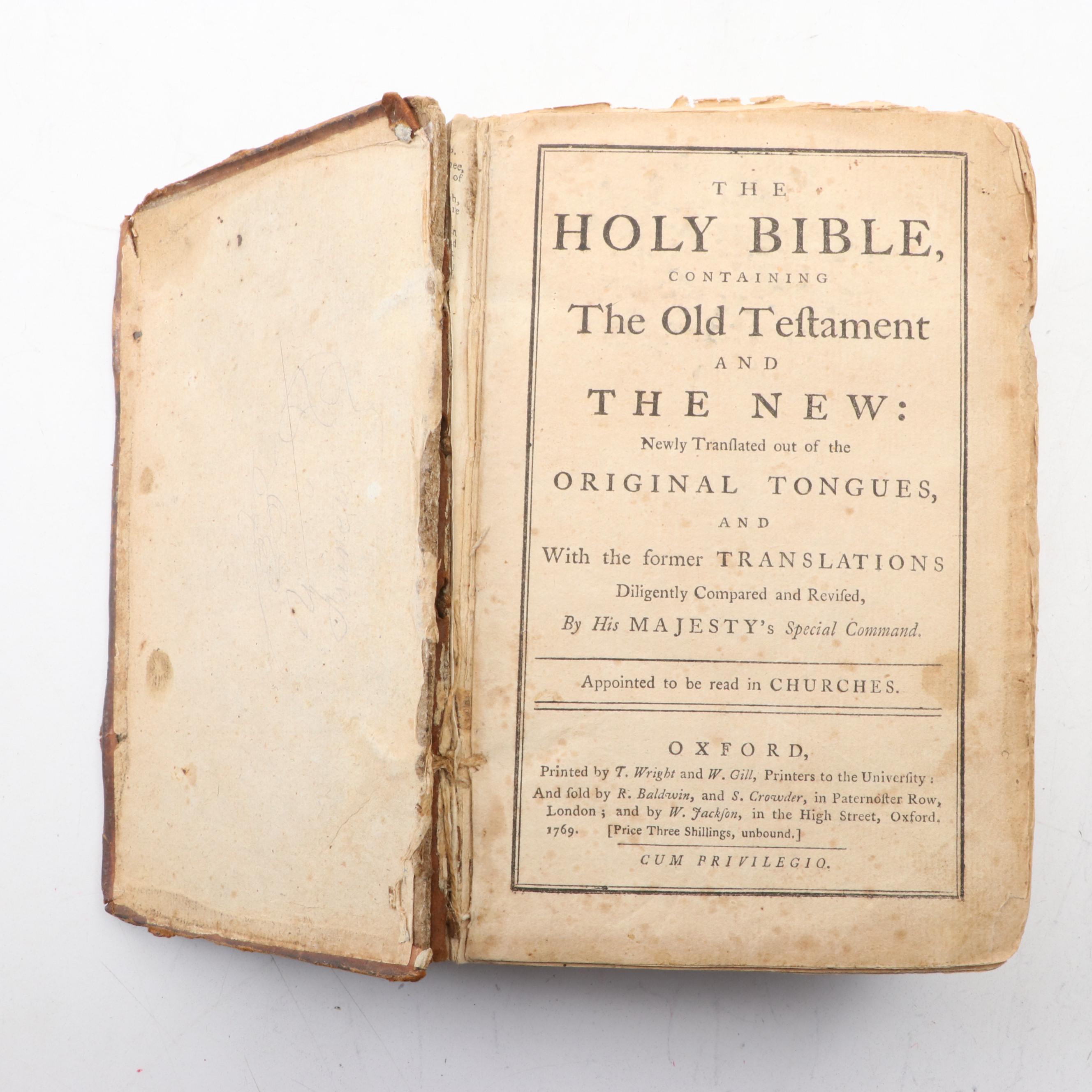 King James Version Bible Edited by Benjamin Blayney with More Religious ...