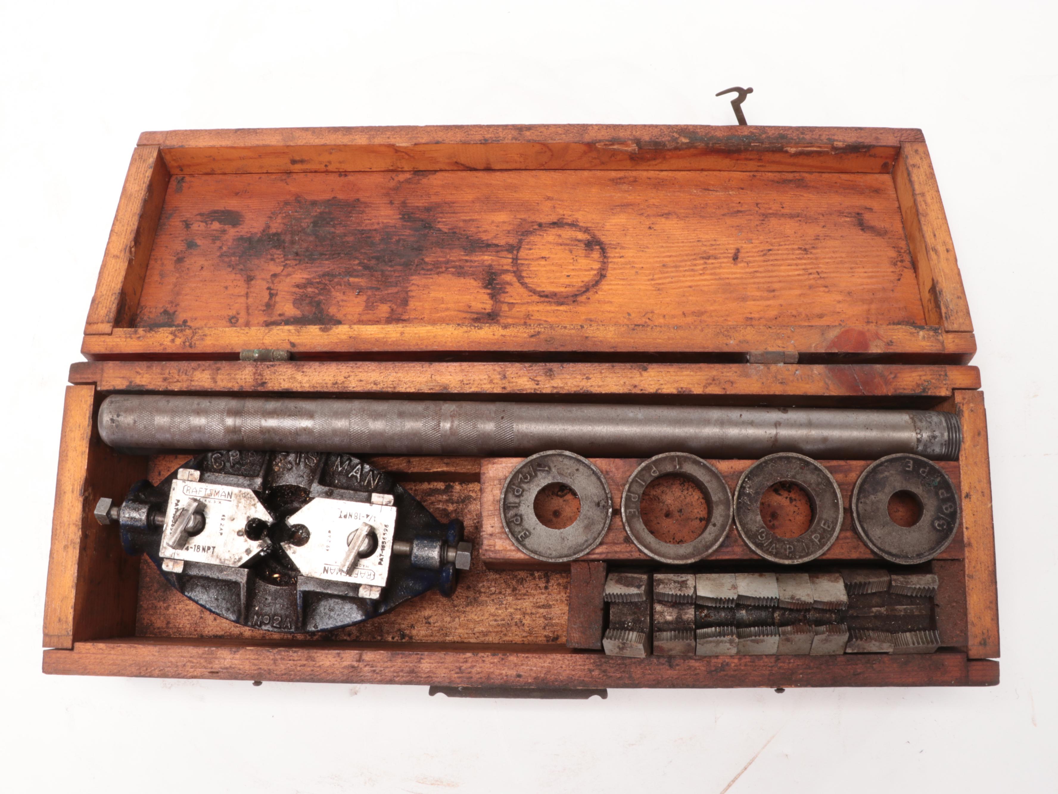 Craftsman No. 2A Pipe Threader Kit With Dies | EBTH