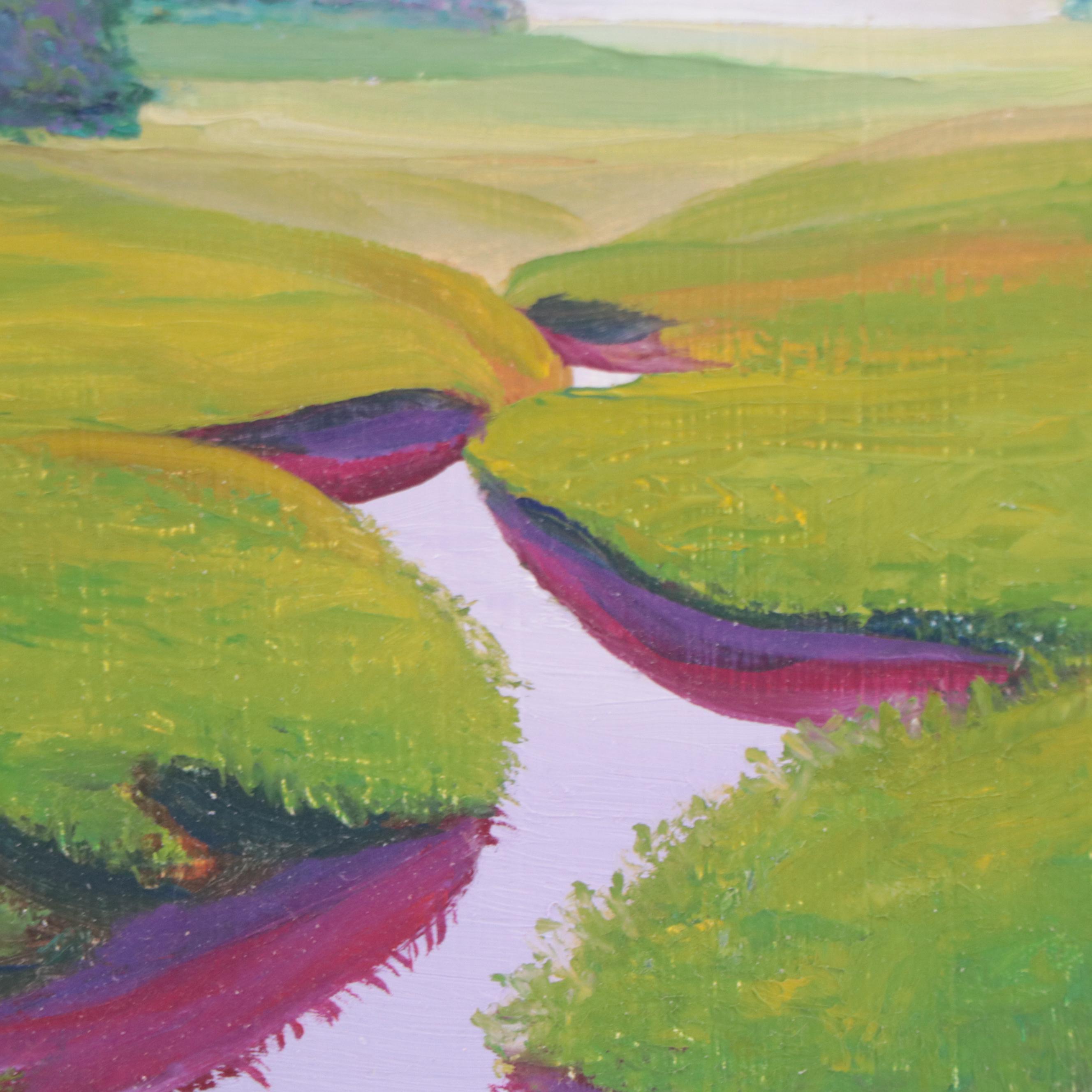 Ray Foster Oil Painting of "Fog at Frost Fish Brook" | EBTH