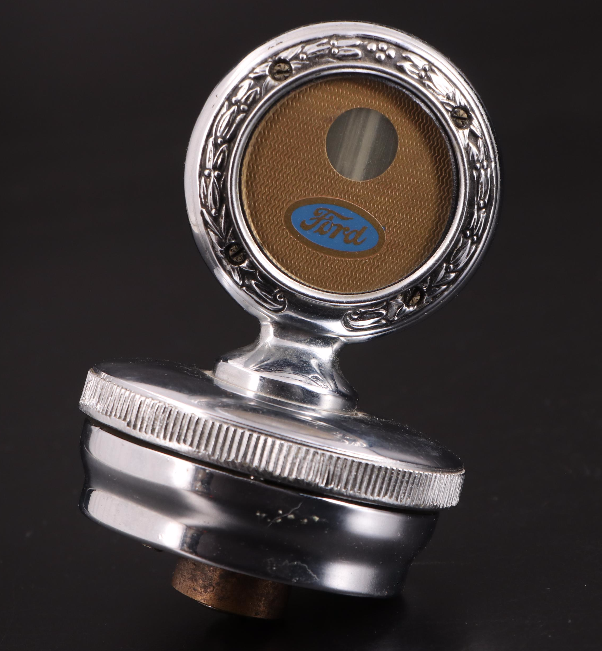 Ford Model A Repro Motometer with Swirl Glass Shift Knob and Deco Hood ...
