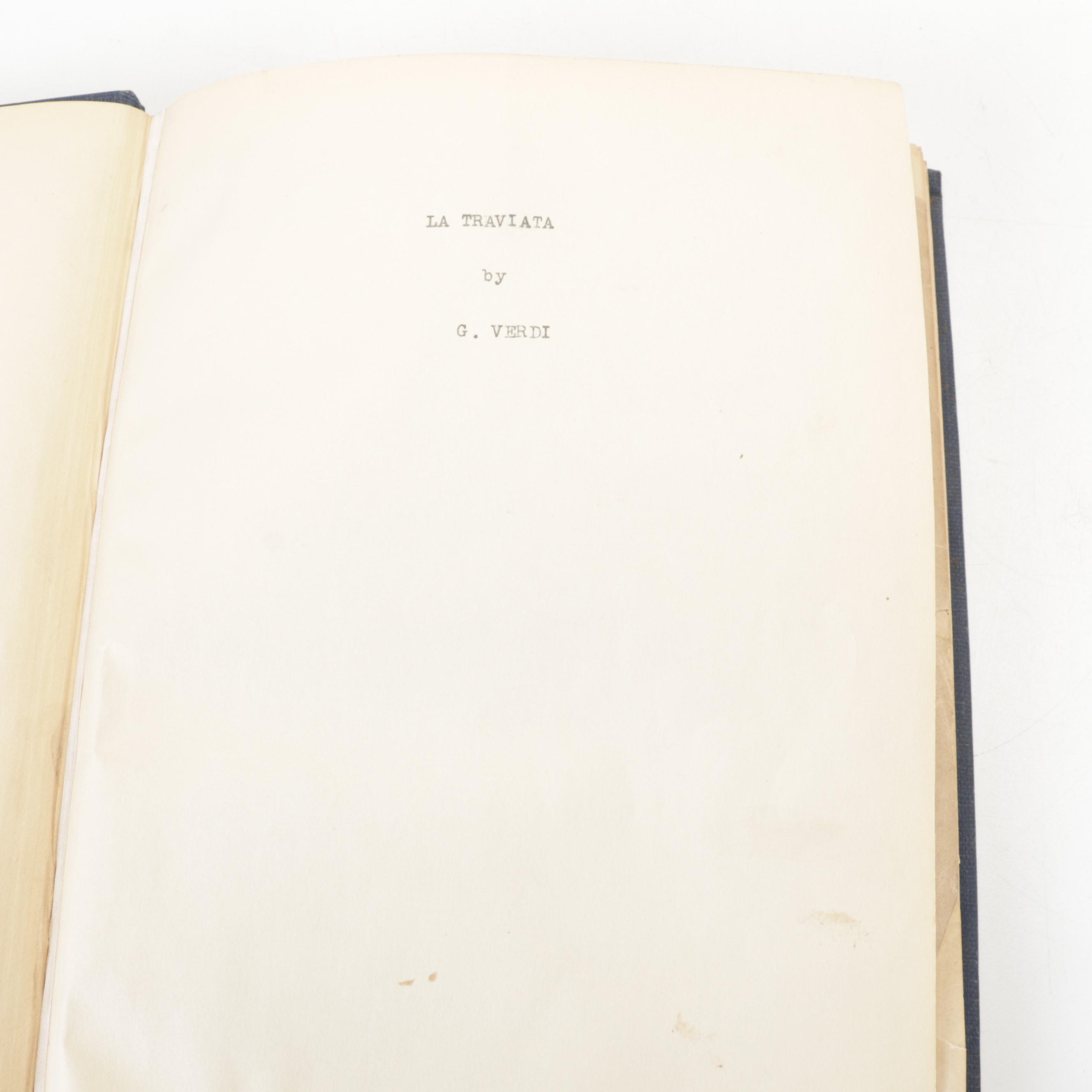 Classic Opera Scores and Librettos With Opera History and Reference ...