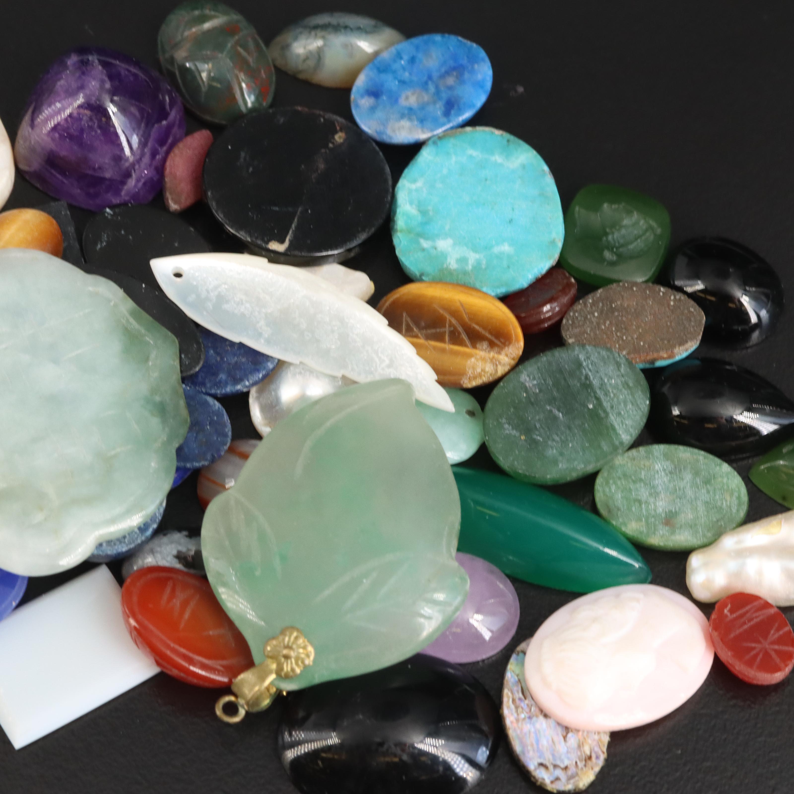 Loose Jadeite, Nephrite, Abalone and Additional Gemstones | EBTH