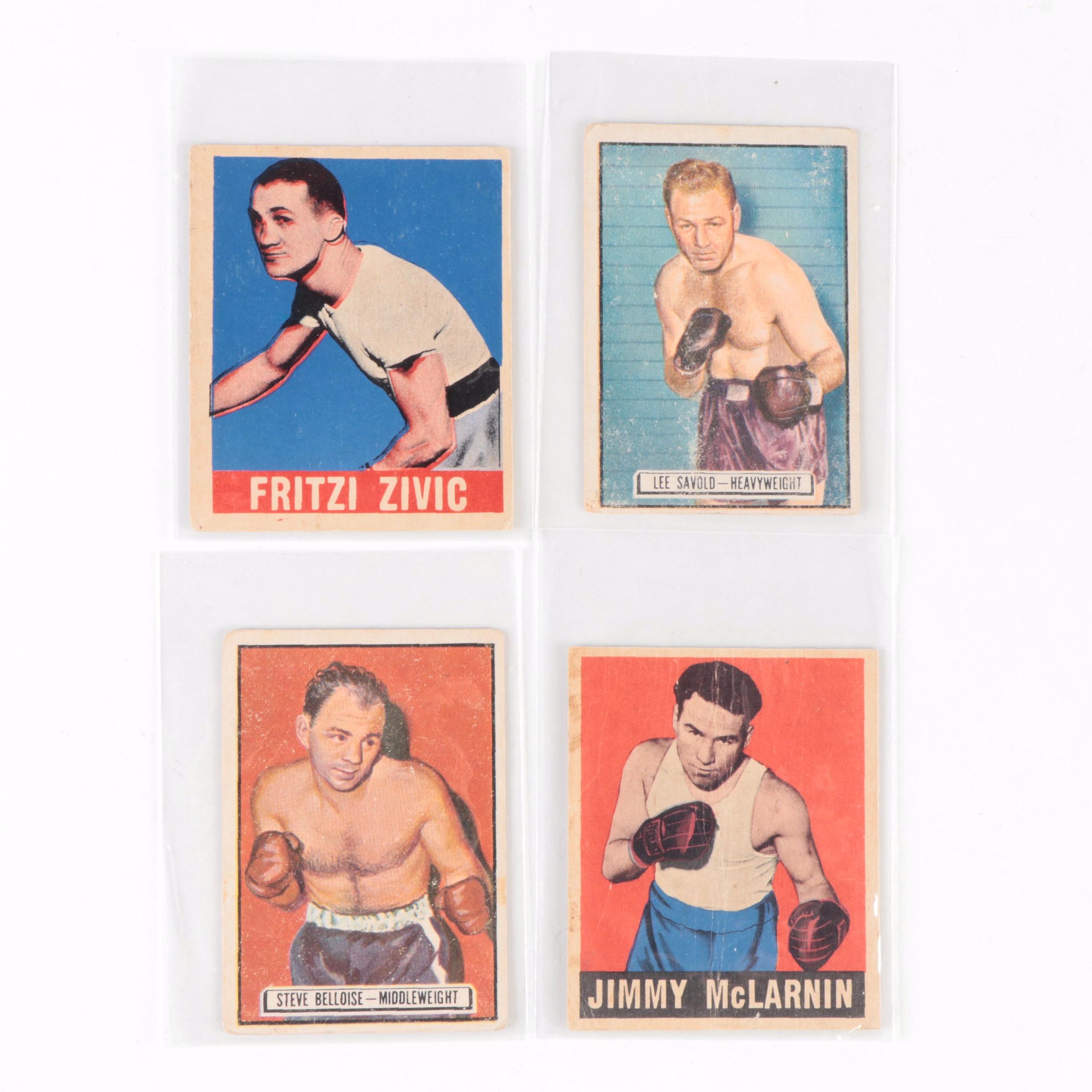 Ringside and Leaf Boxing Cards Including Fritzi Zivic and Others, 1940s ...