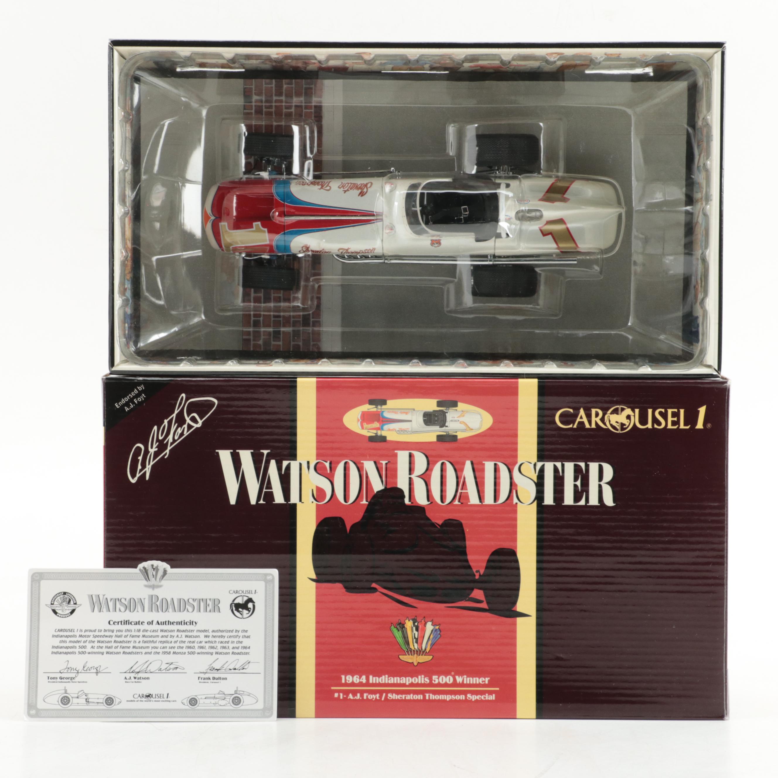 Carousel 1 1964 1:18 Watson Front Engine Roadster Diecast Car | EBTH