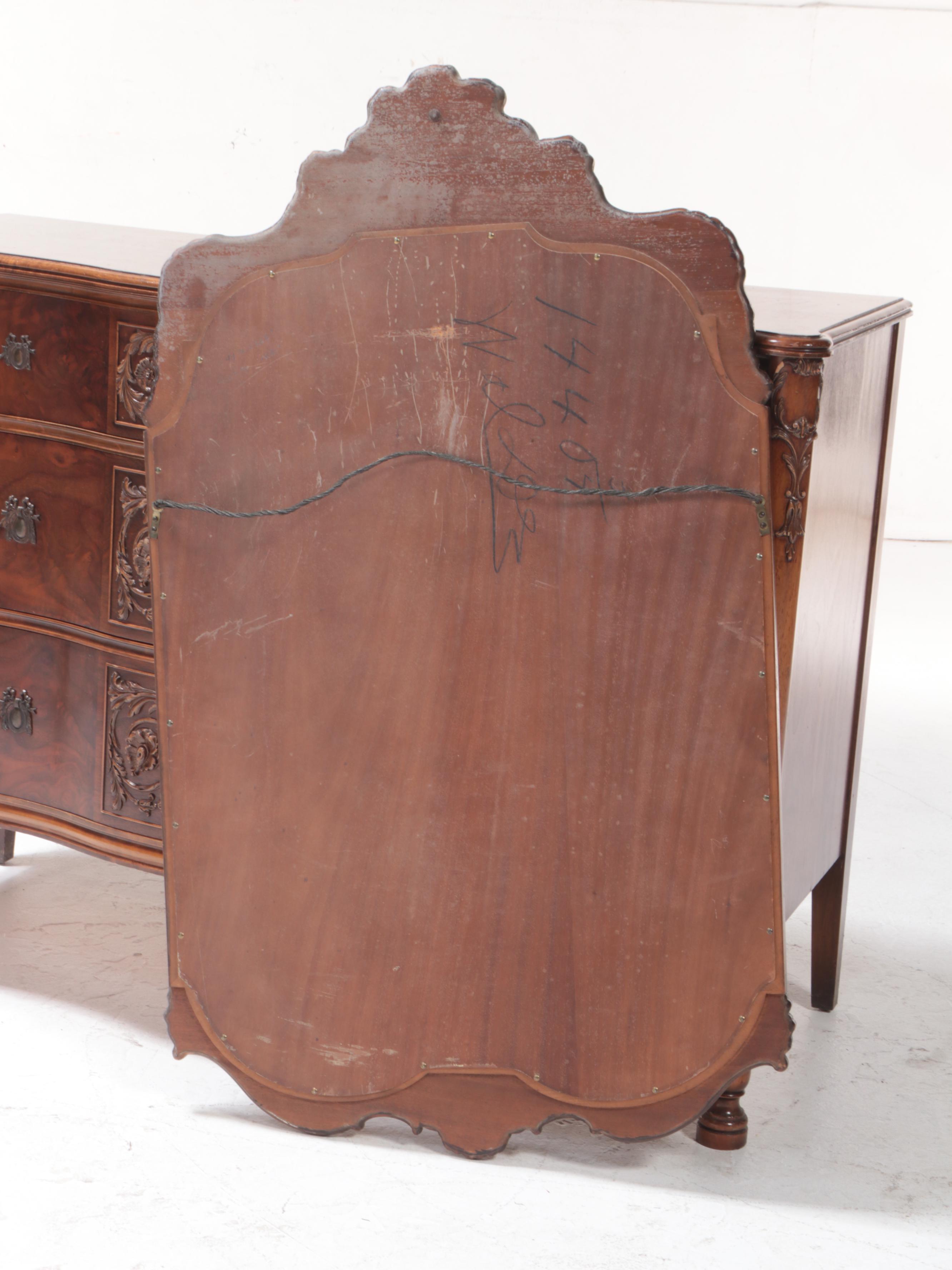 Romweber Neoclassical Style Figured Walnut and Maple Three-Drawer ...