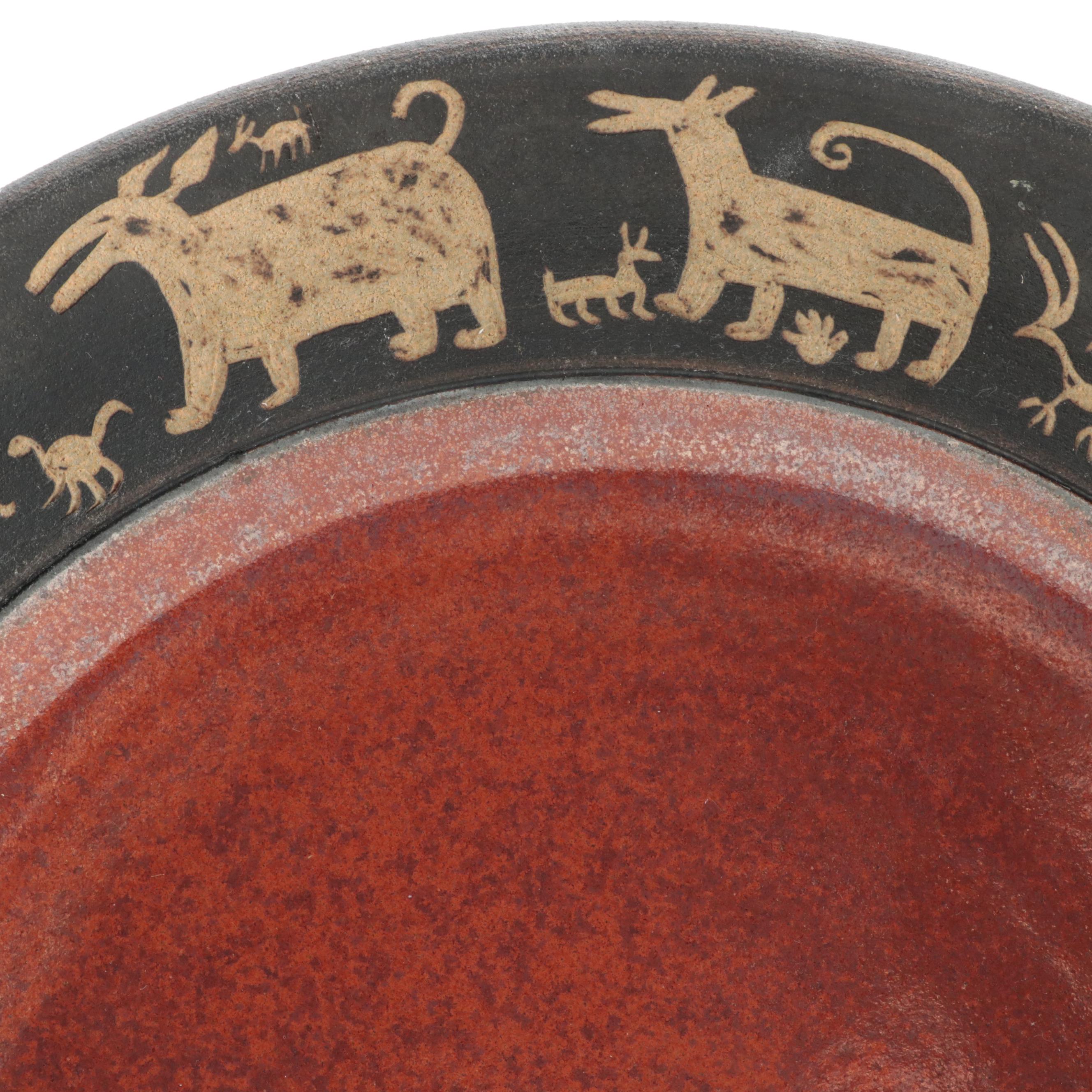 Santa Fe Stonewares Art Pottery Centerpiece Bowl | EBTH