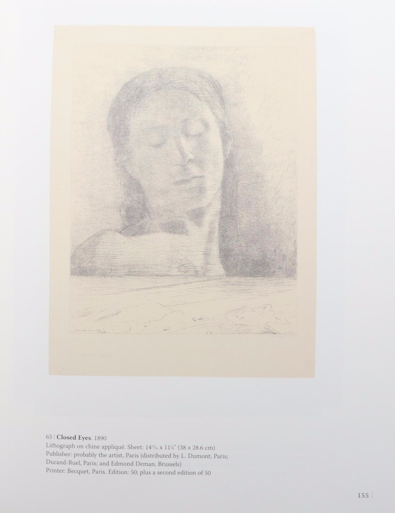First Edition "Odilon Redon: Pastels" and More Odilon Redon Art Books ...