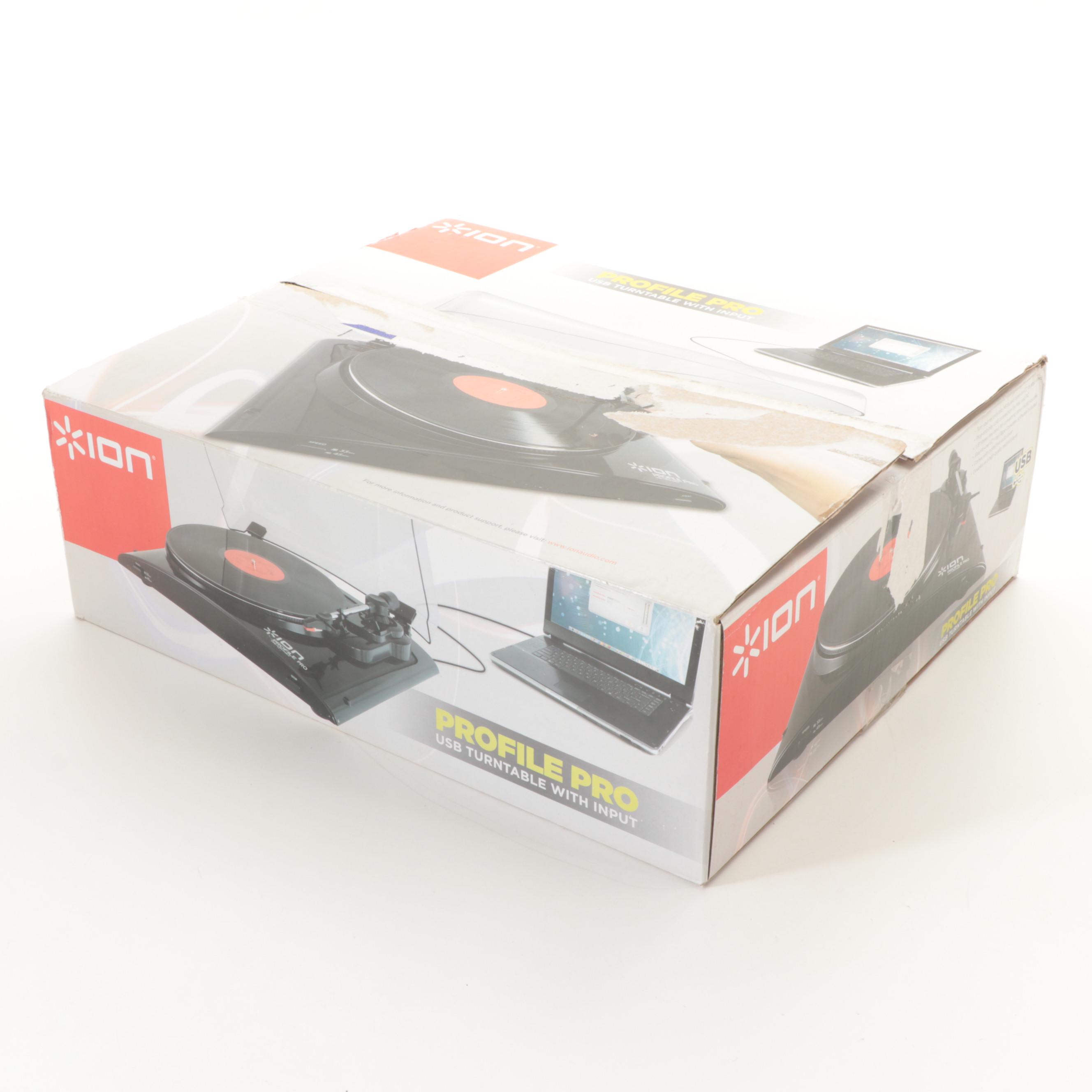 Ion Profile Pro USB Turntable with Vinyl/Tape Audio Converter, 2010 | EBTH