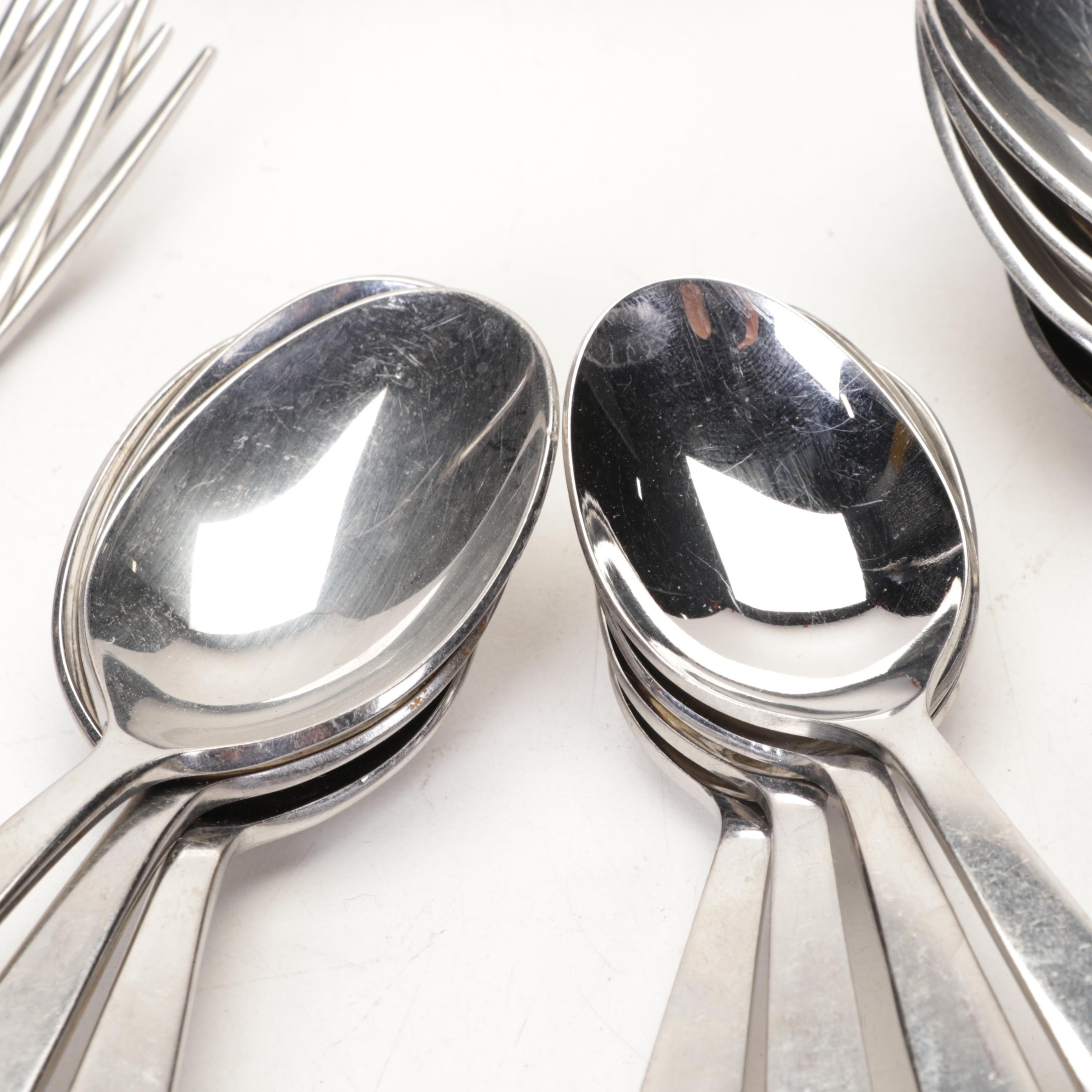 Bjorn Wiinblad for Rosenthal "Grill Brown" Flatware with Porcelain ...