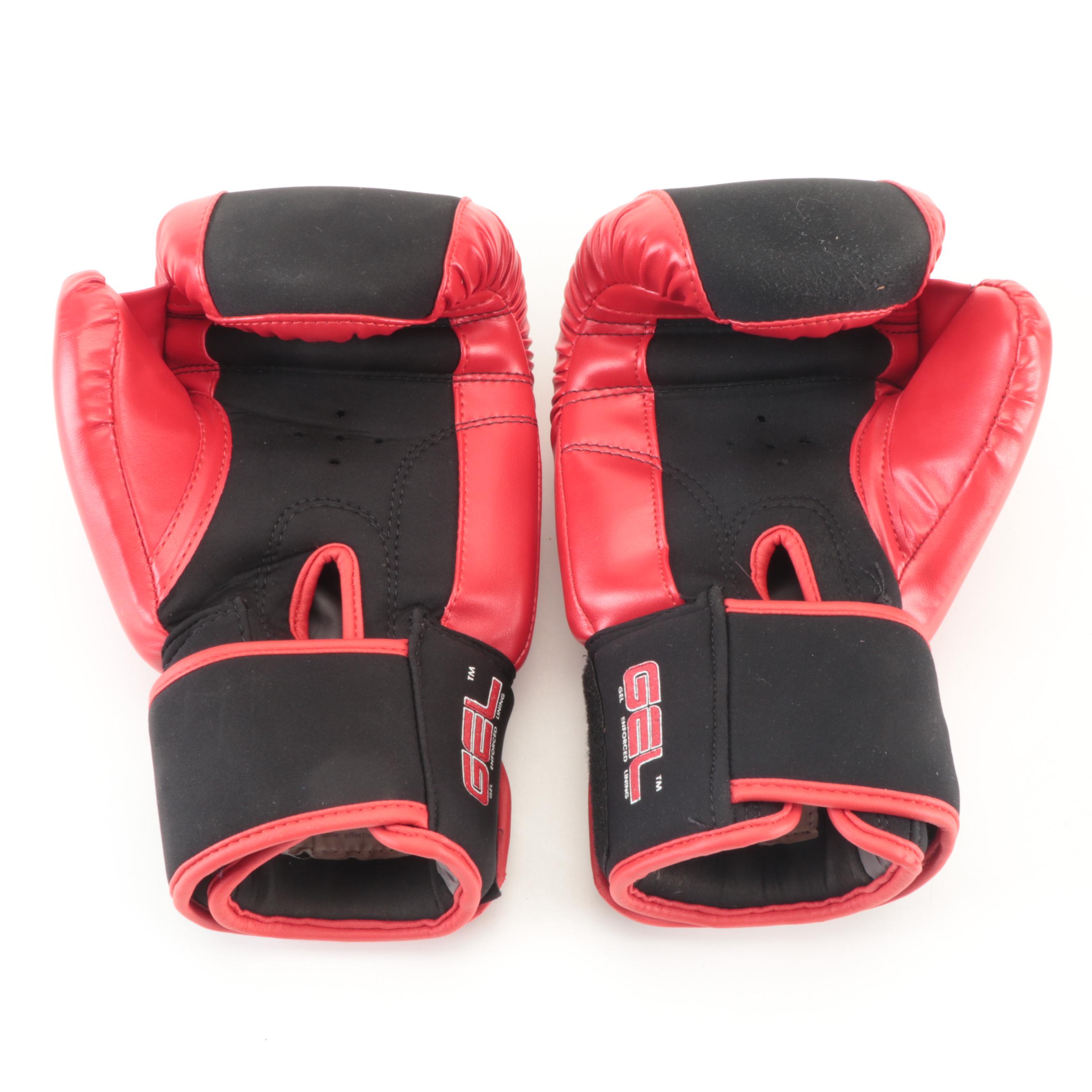 Title Gel Lined Boxing Gloves with String Backpack | EBTH