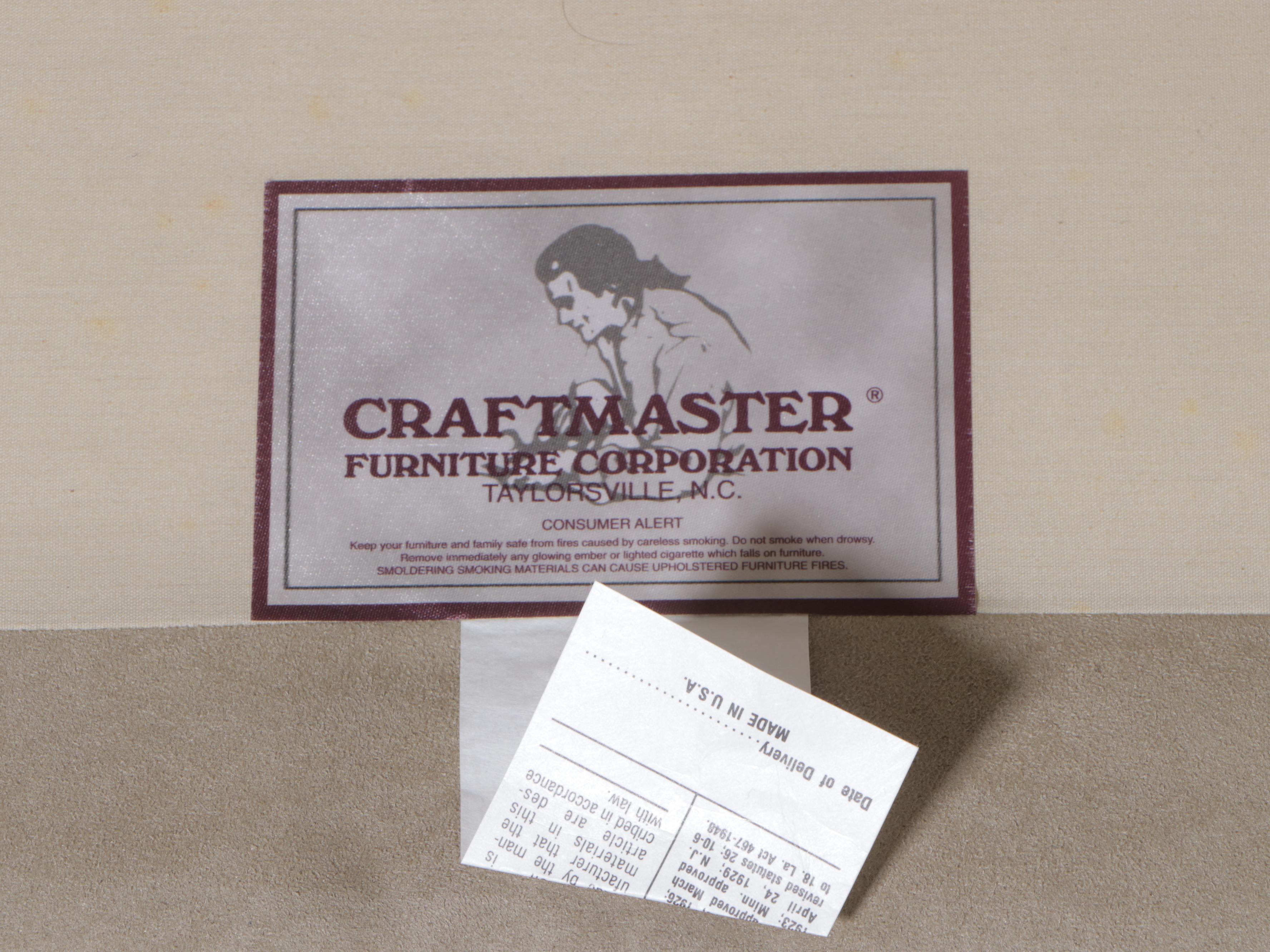Craftmaster Furniture Microfiber-Upholstered Chair-and-a-Half | EBTH