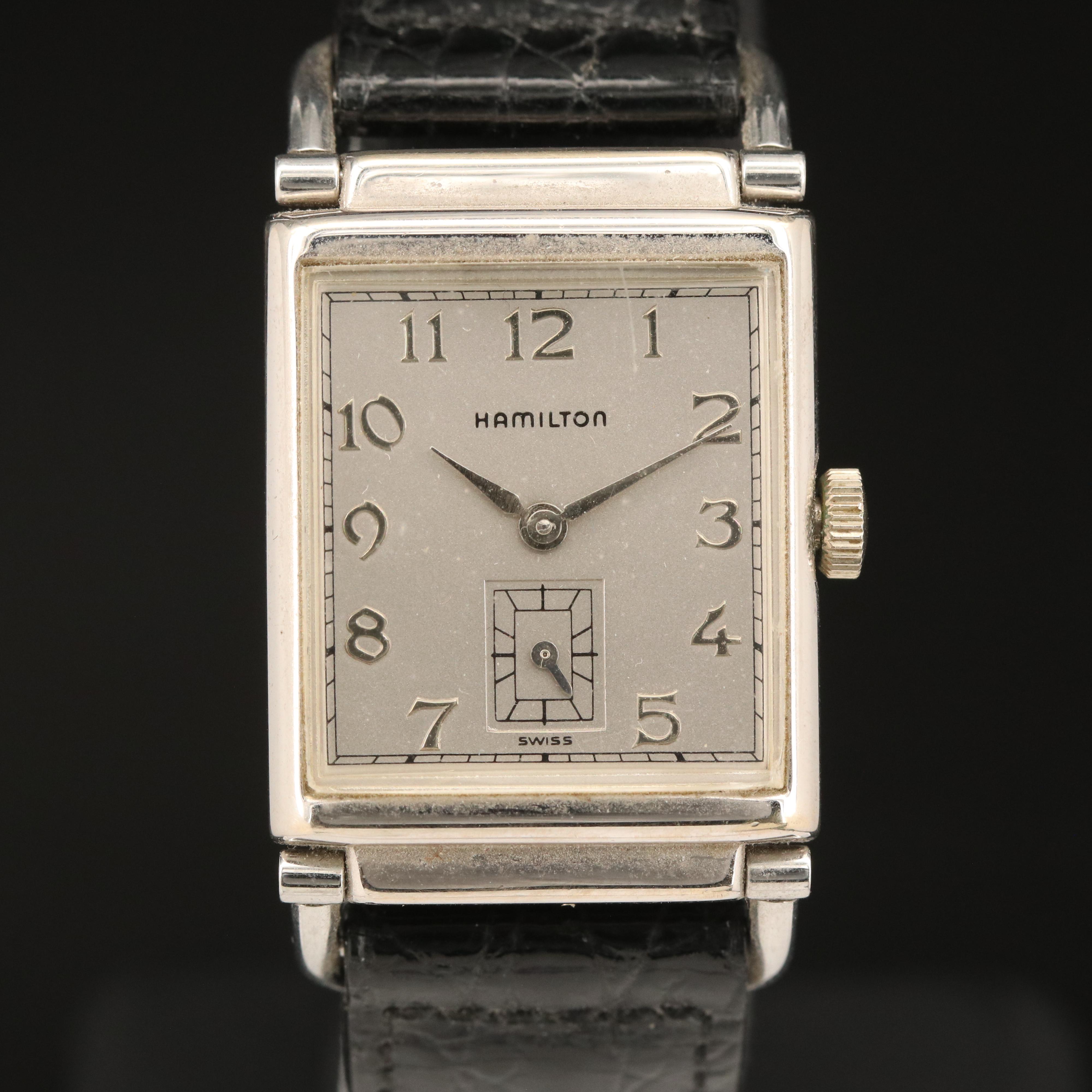 Hamilton 18K Gold Electroplate Quartz Wristwatch | EBTH