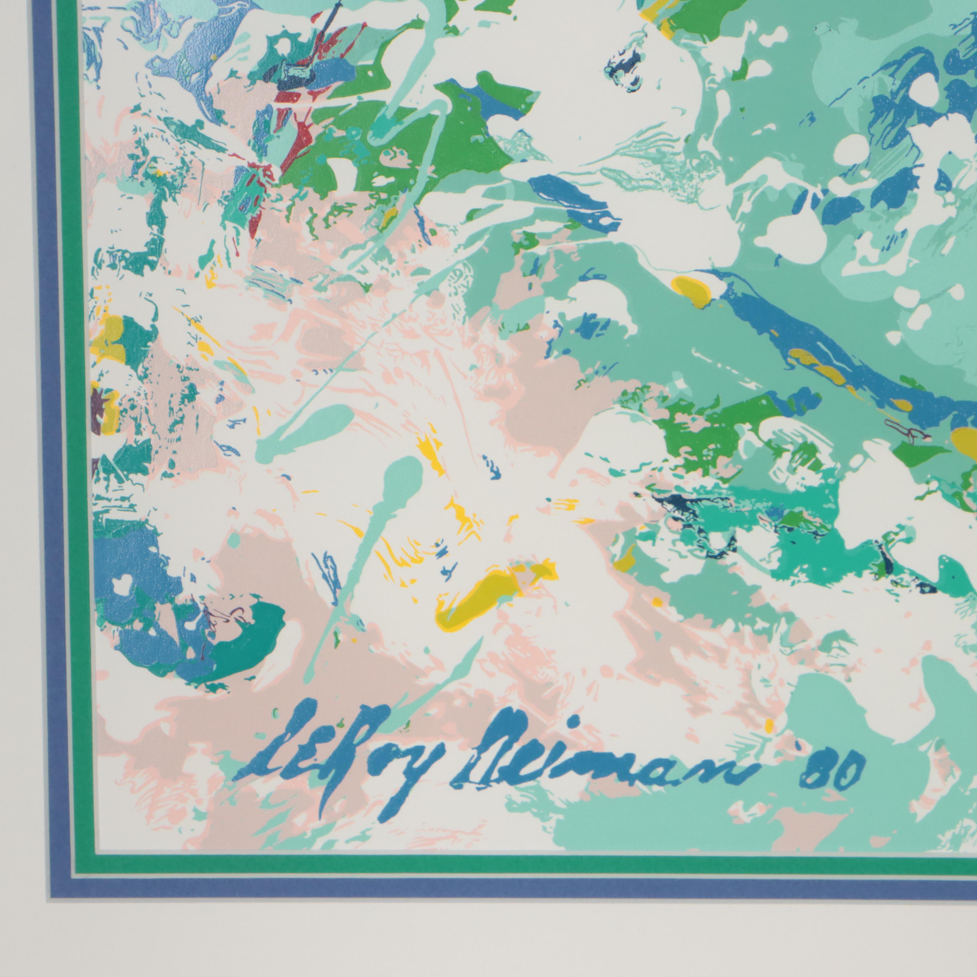 Serigraph After LeRoy Neiman "Slalom Skier," Circa 1980 | EBTH